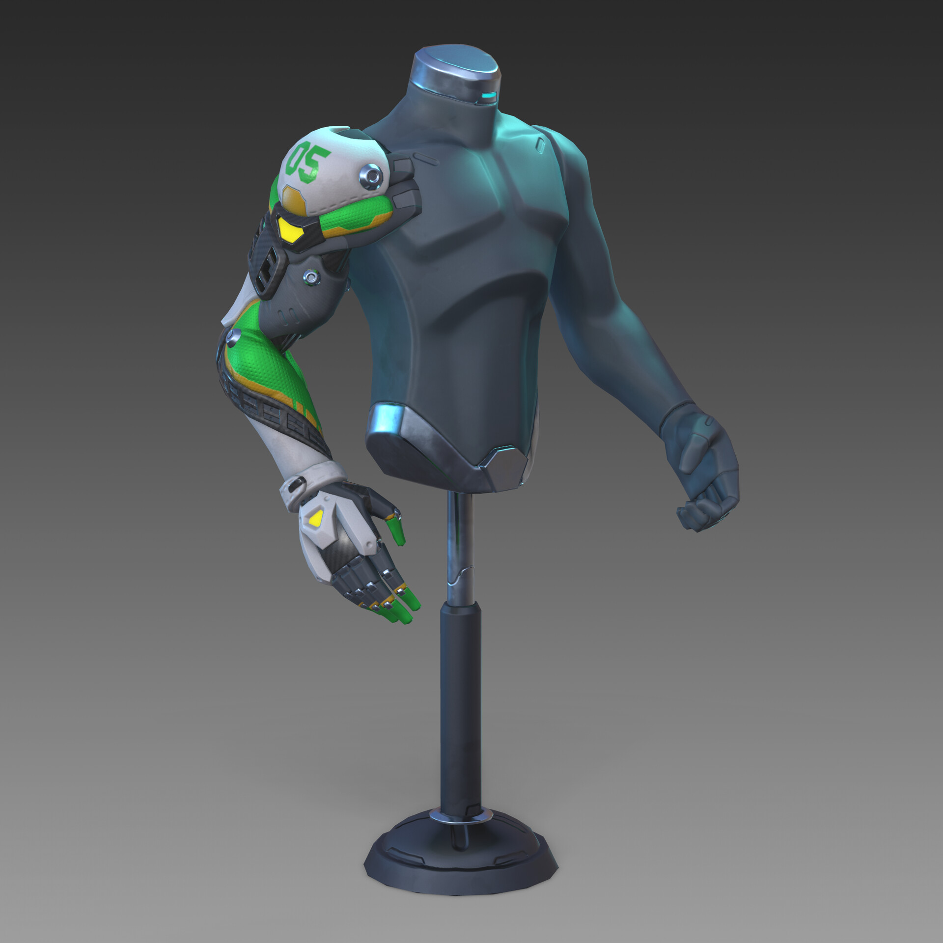 Ryan Savas - Overwatch Fanart: Prosthetic Arm