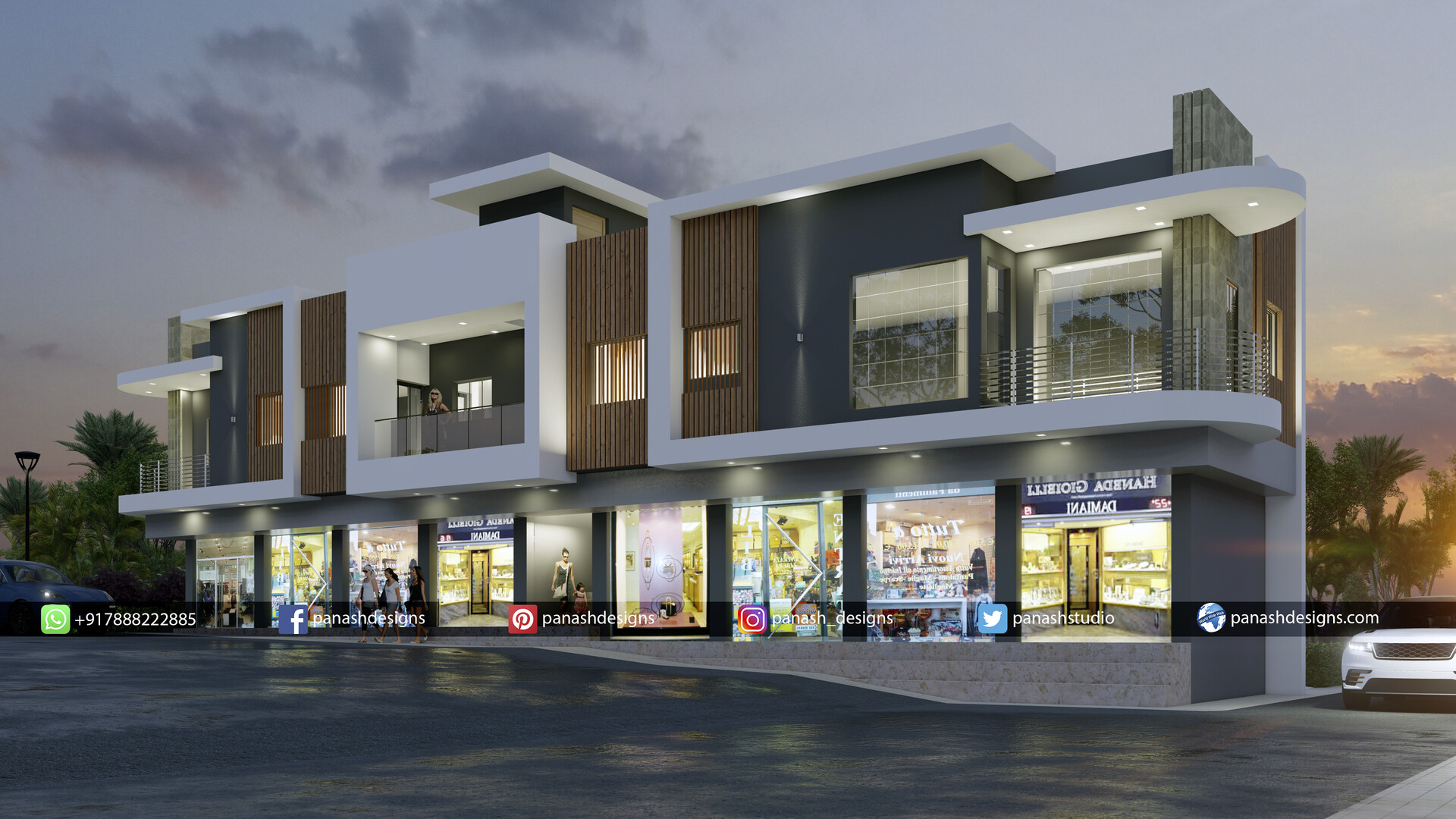 2 Storey Modern Commercial Building