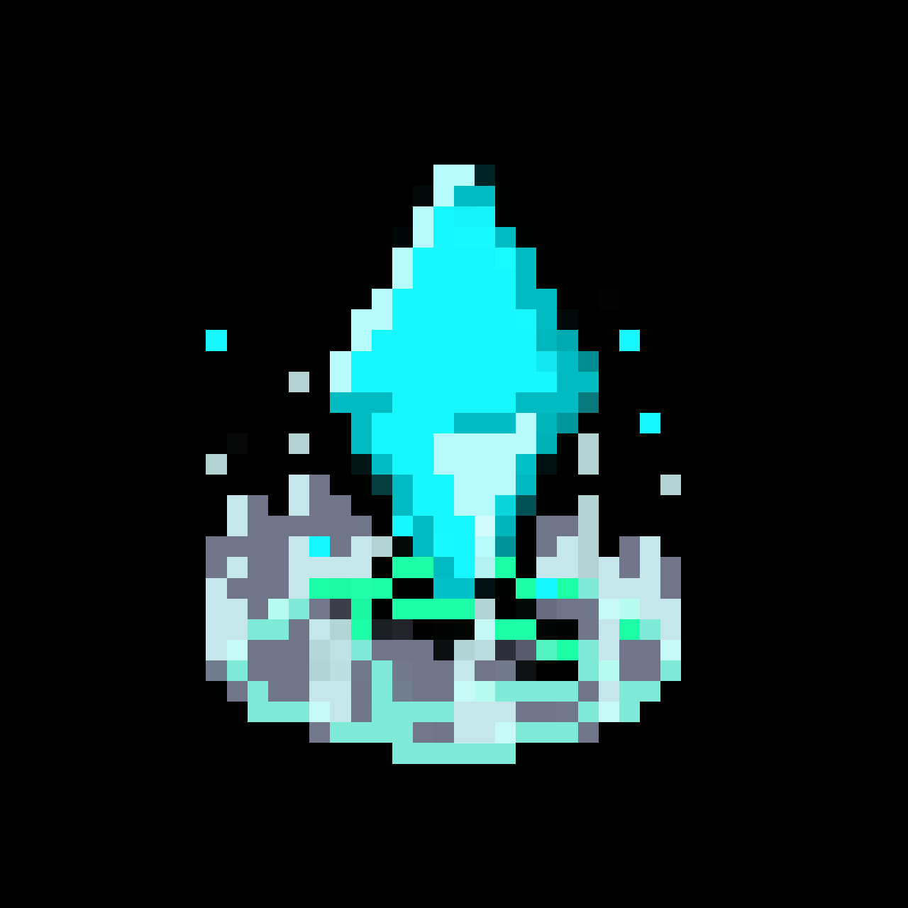 Ryoha Kosako - Crystal Save Point Pixel Art