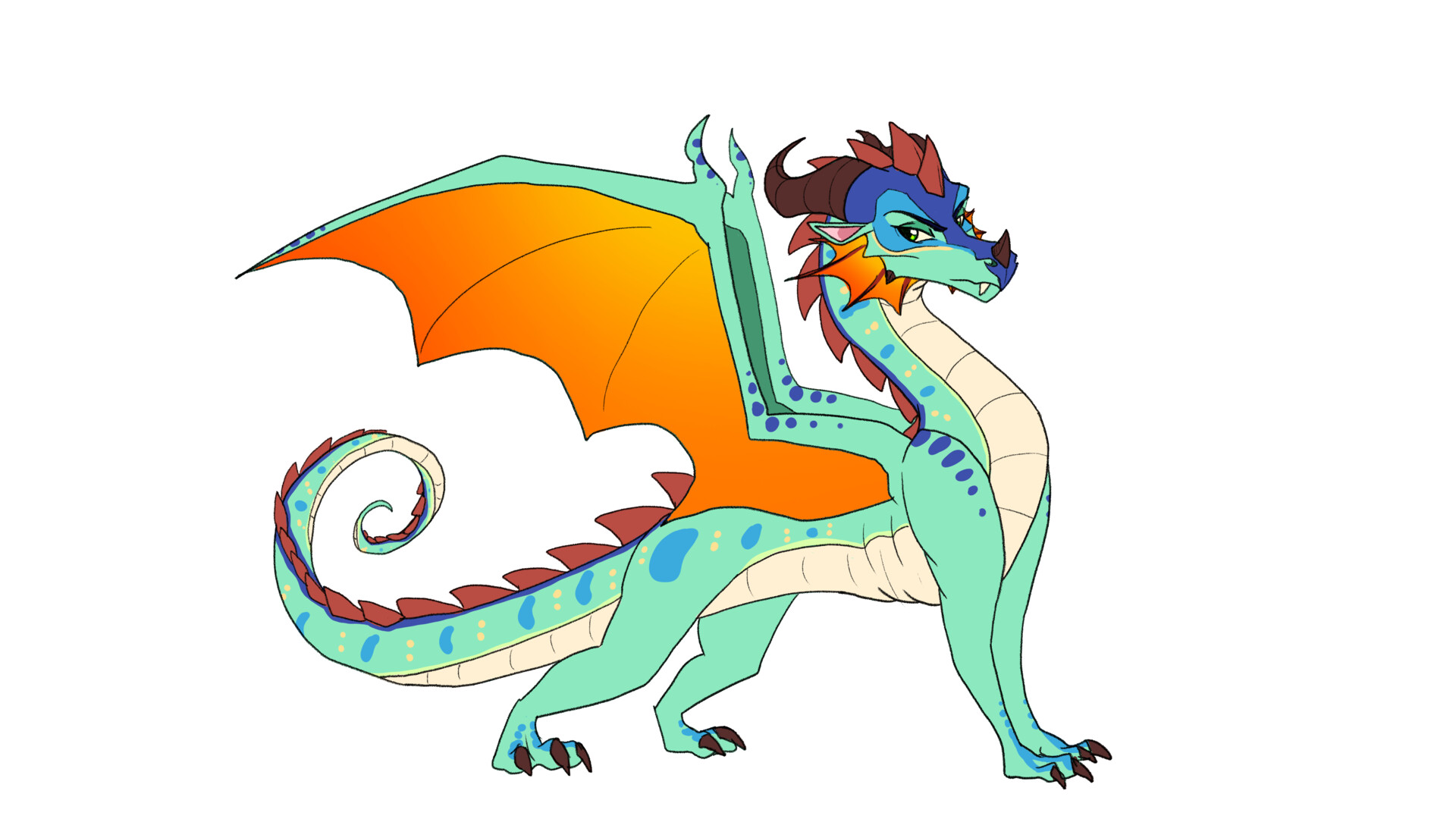 how to draw wings of fire dragons