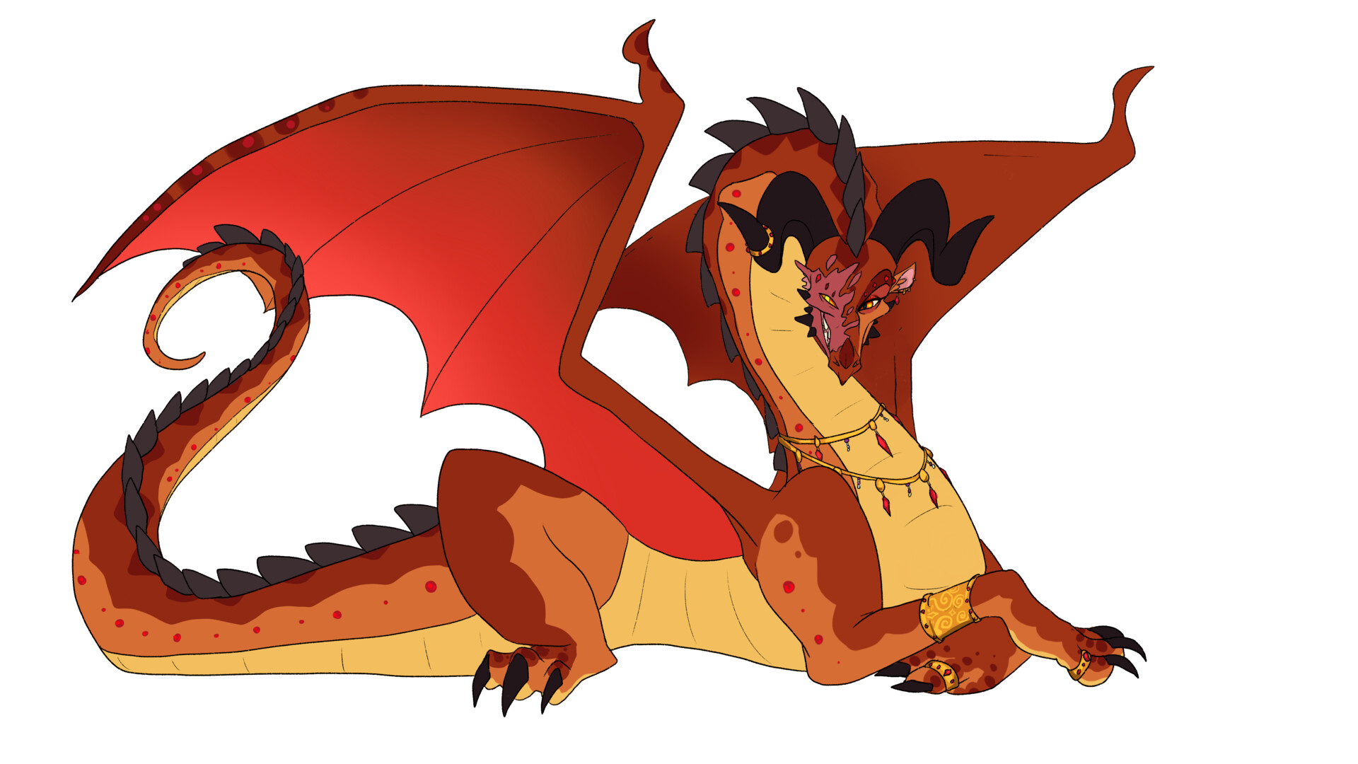 how to draw queen scarlet from wings of fire