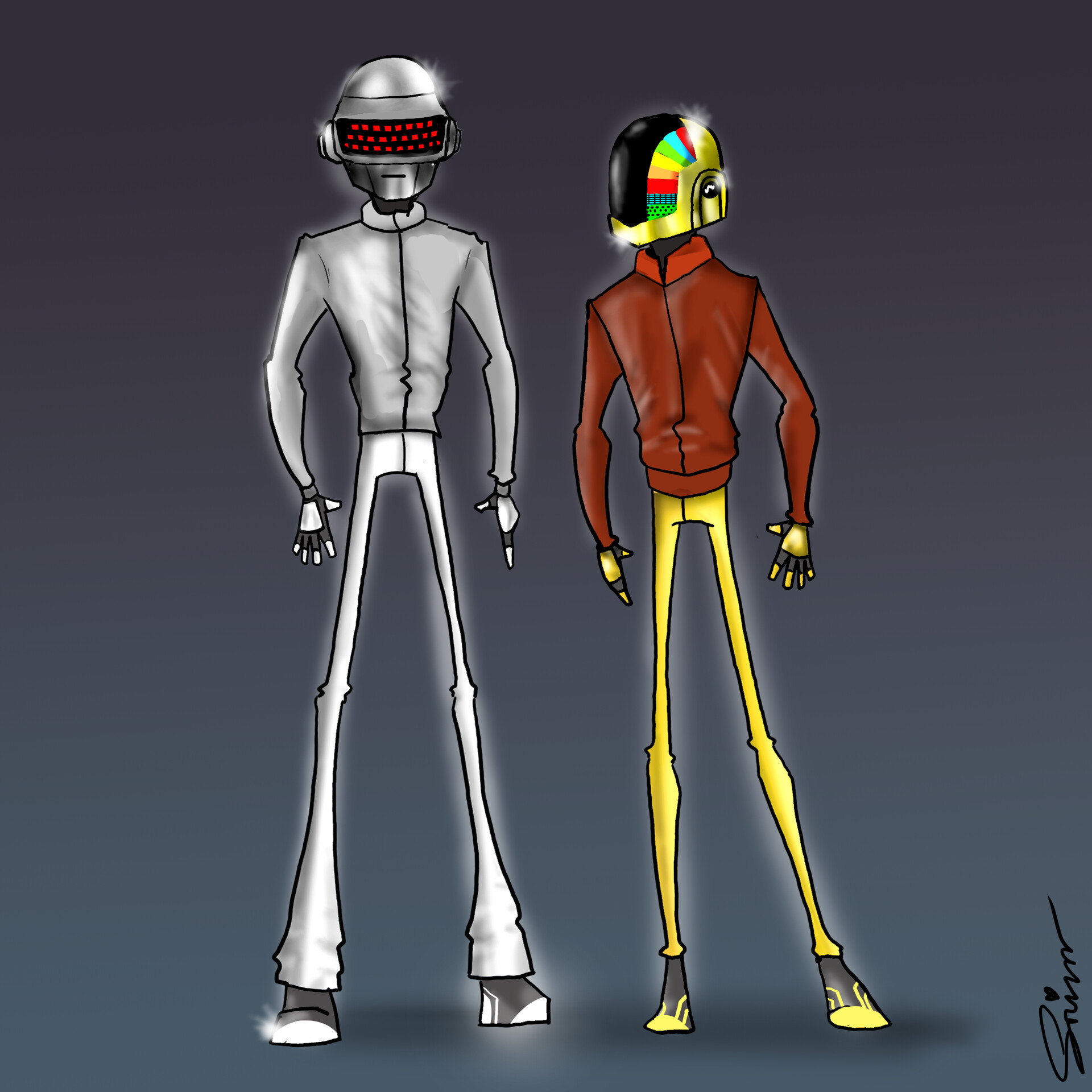 ArtStation - Daft Punk tribute