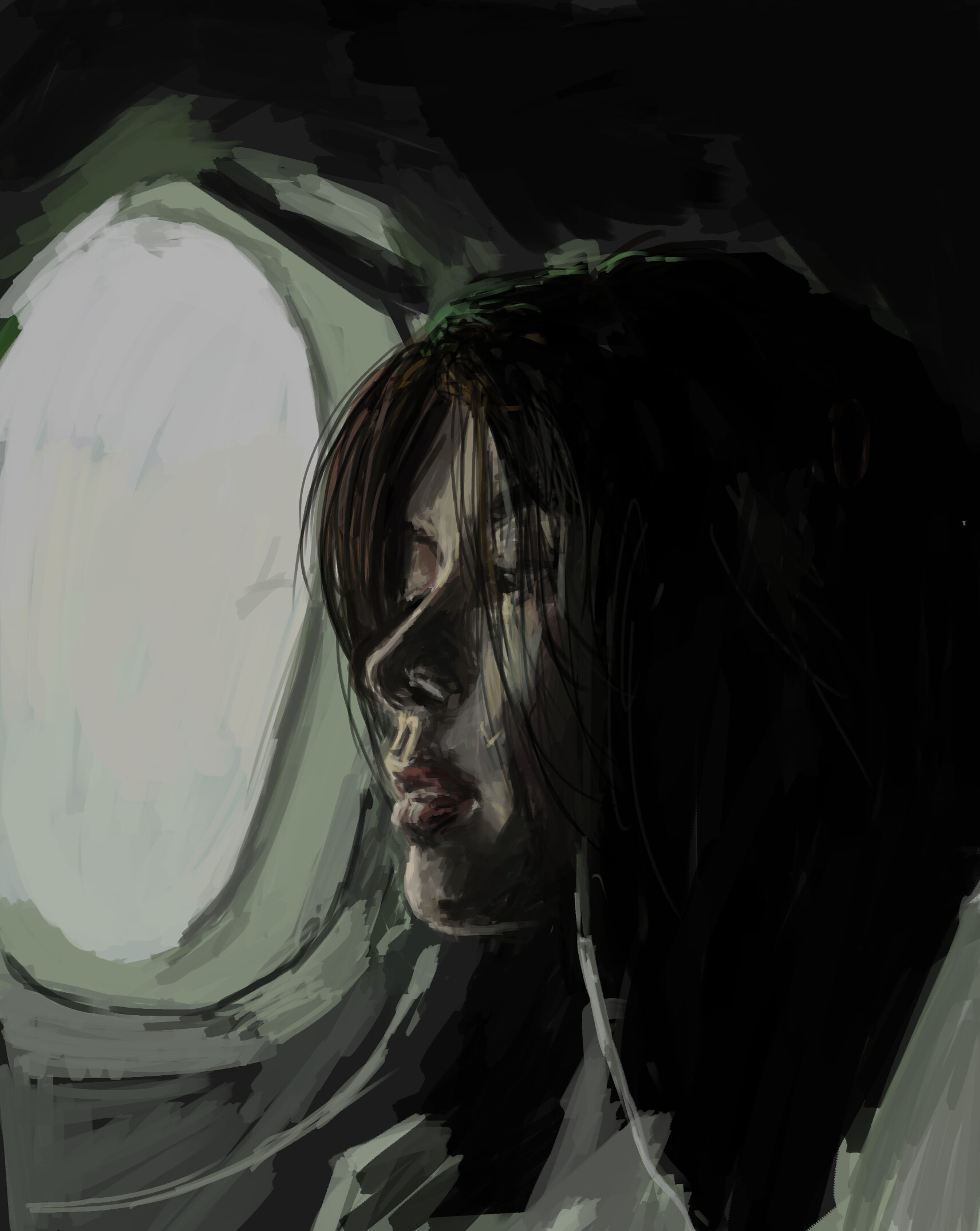 ArtStation - Green potrait