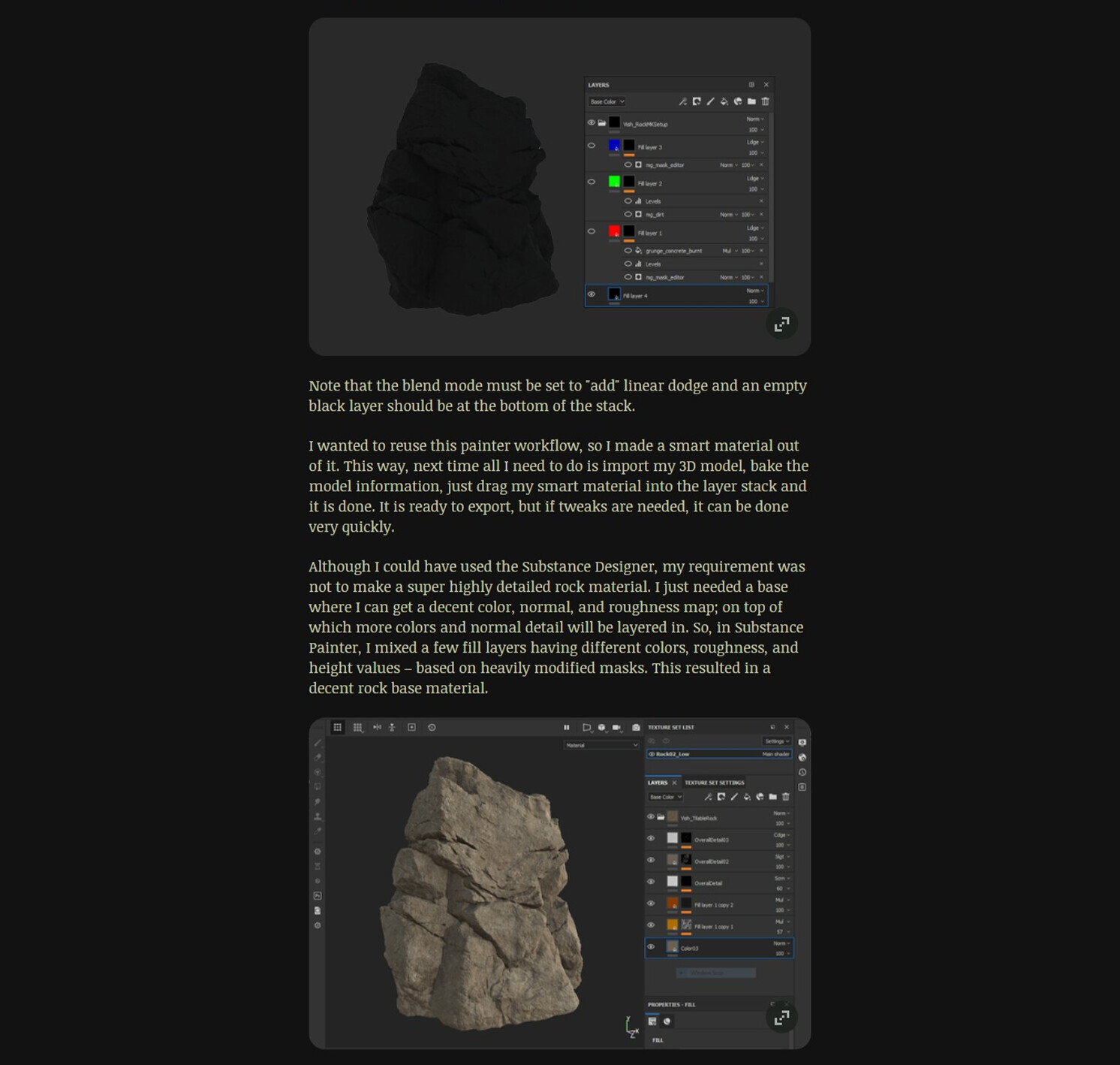 Vishal Ranga Portfolio - 80 Level Breakdown: Rock Creation & Shader ...