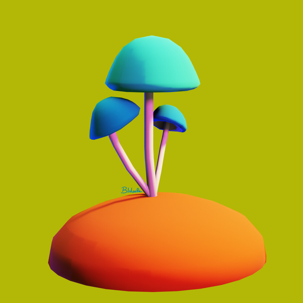 ArtStation - Mushrooms - 1 hour study