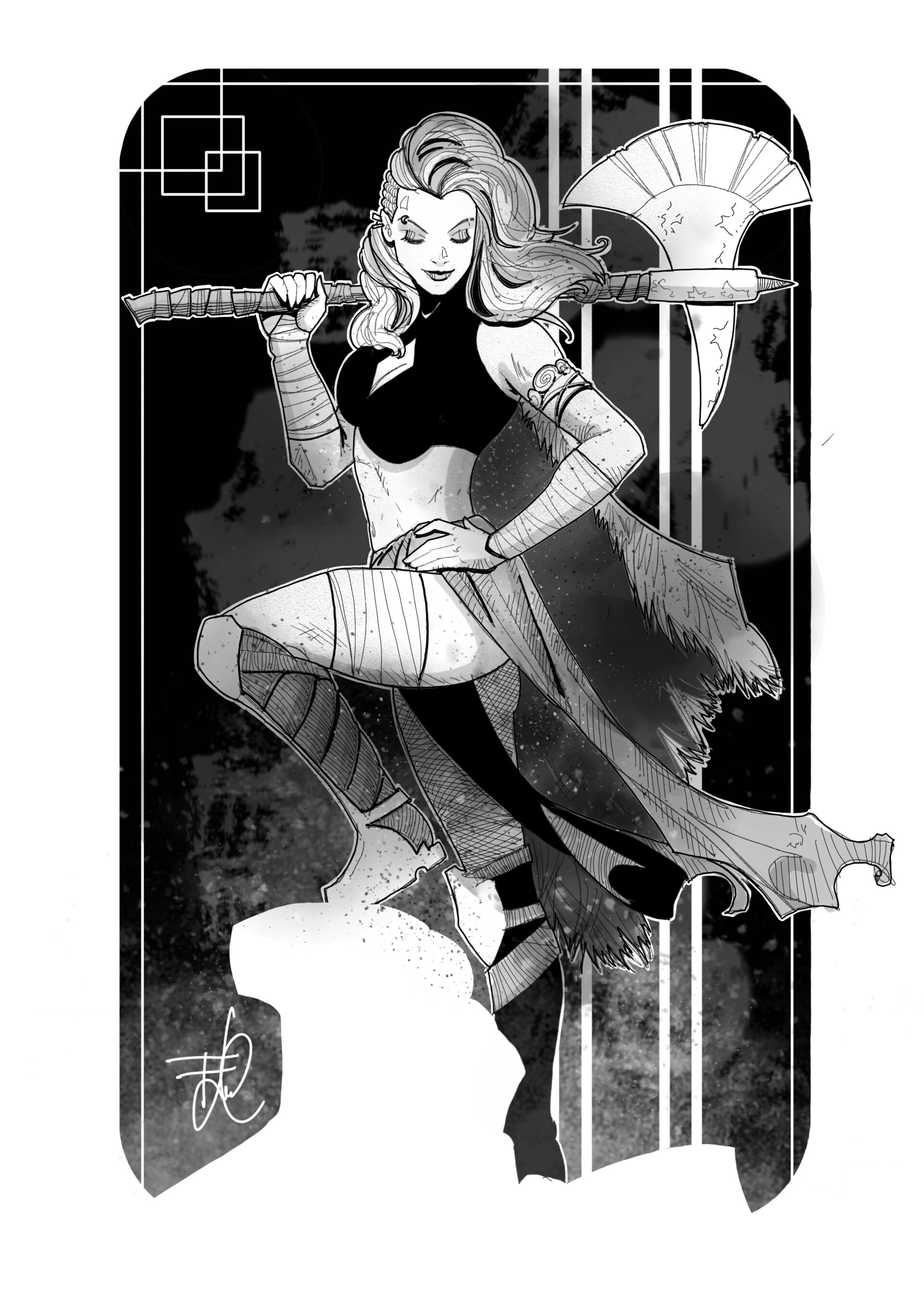 ArtStation - Fantasy female warrior