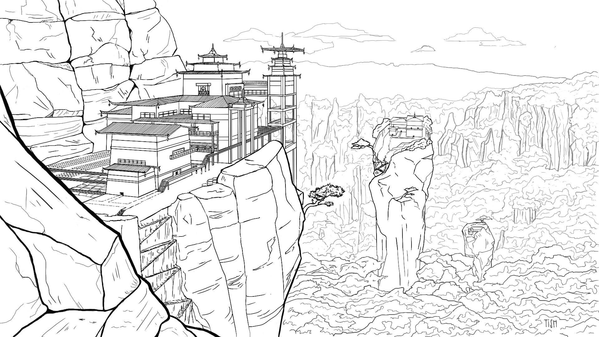 ArtStation - Line Art Environments