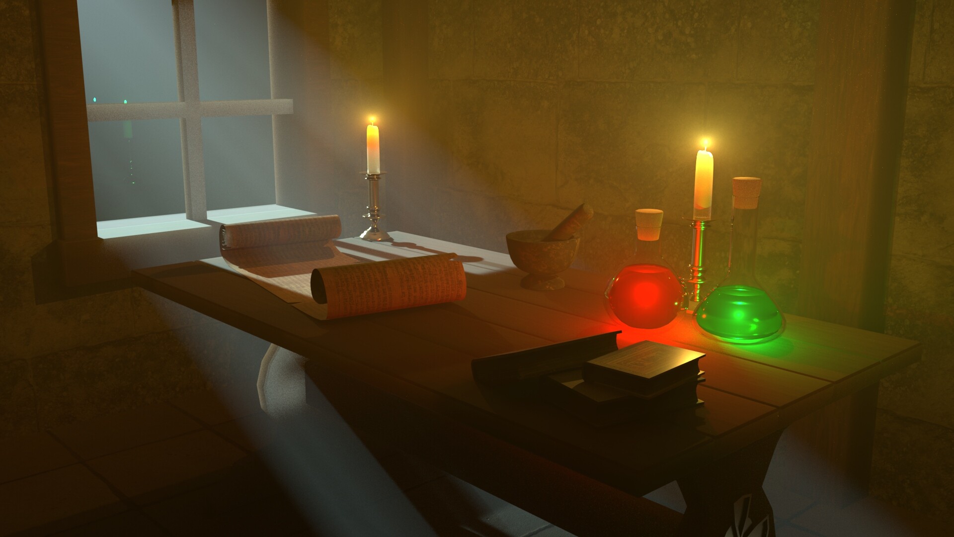 ArtStation - Sorcerer Desk Tutorial