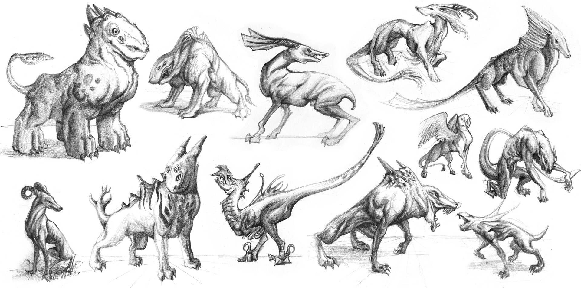 ArtStation - Creature sketches