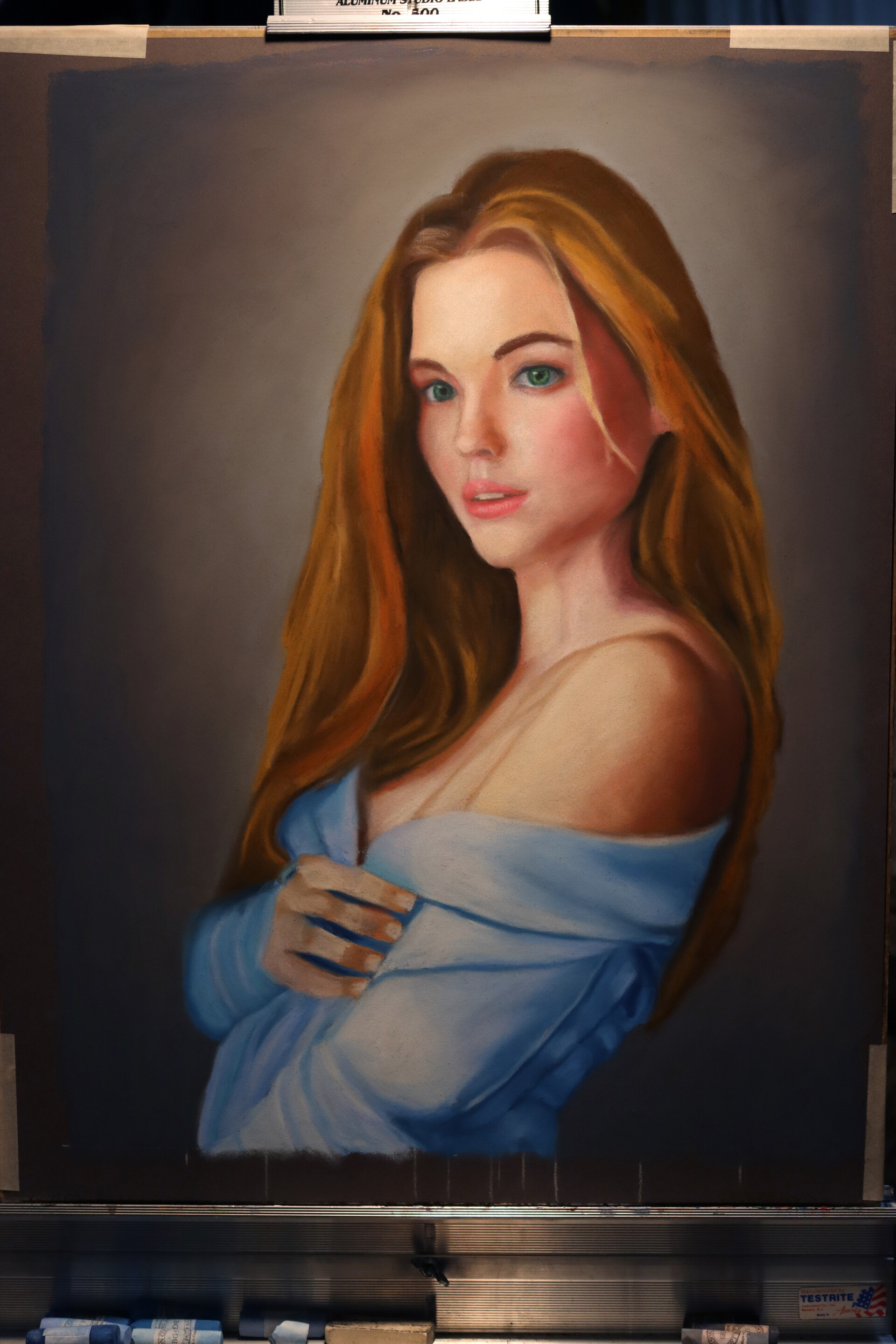 how to draw a pastel portrait