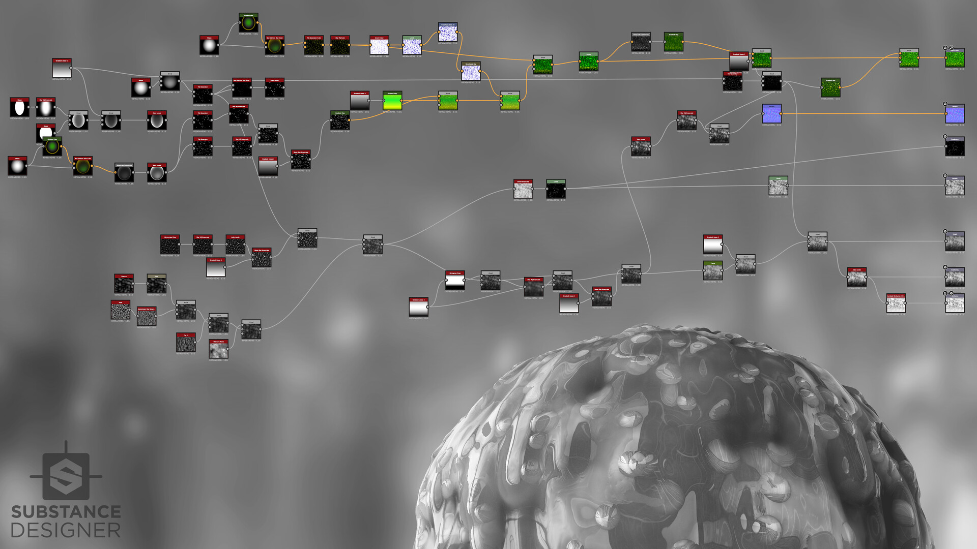 Steve Mumford - Green Slime in Substance Designer