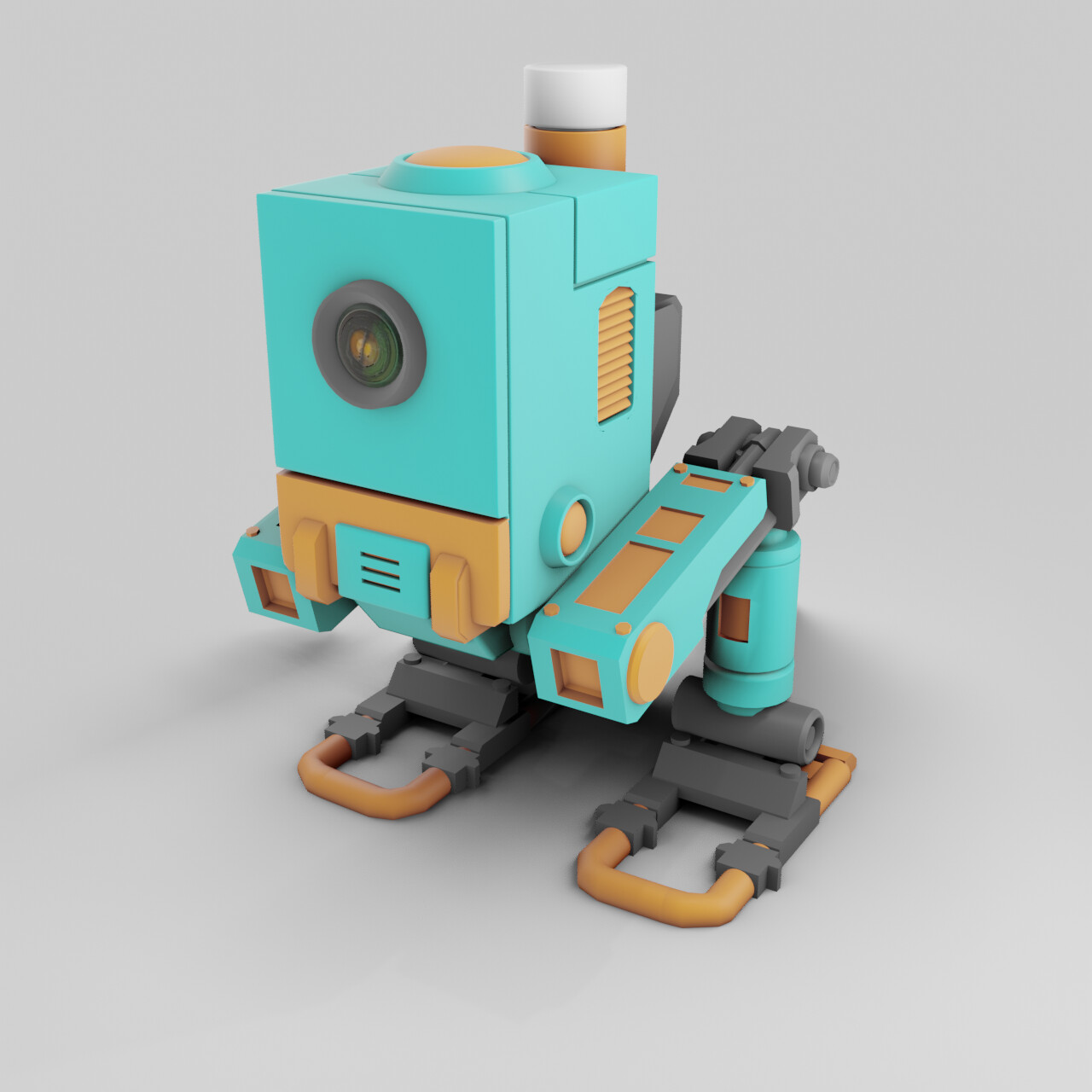 ArtStation - Robot Low-Poly