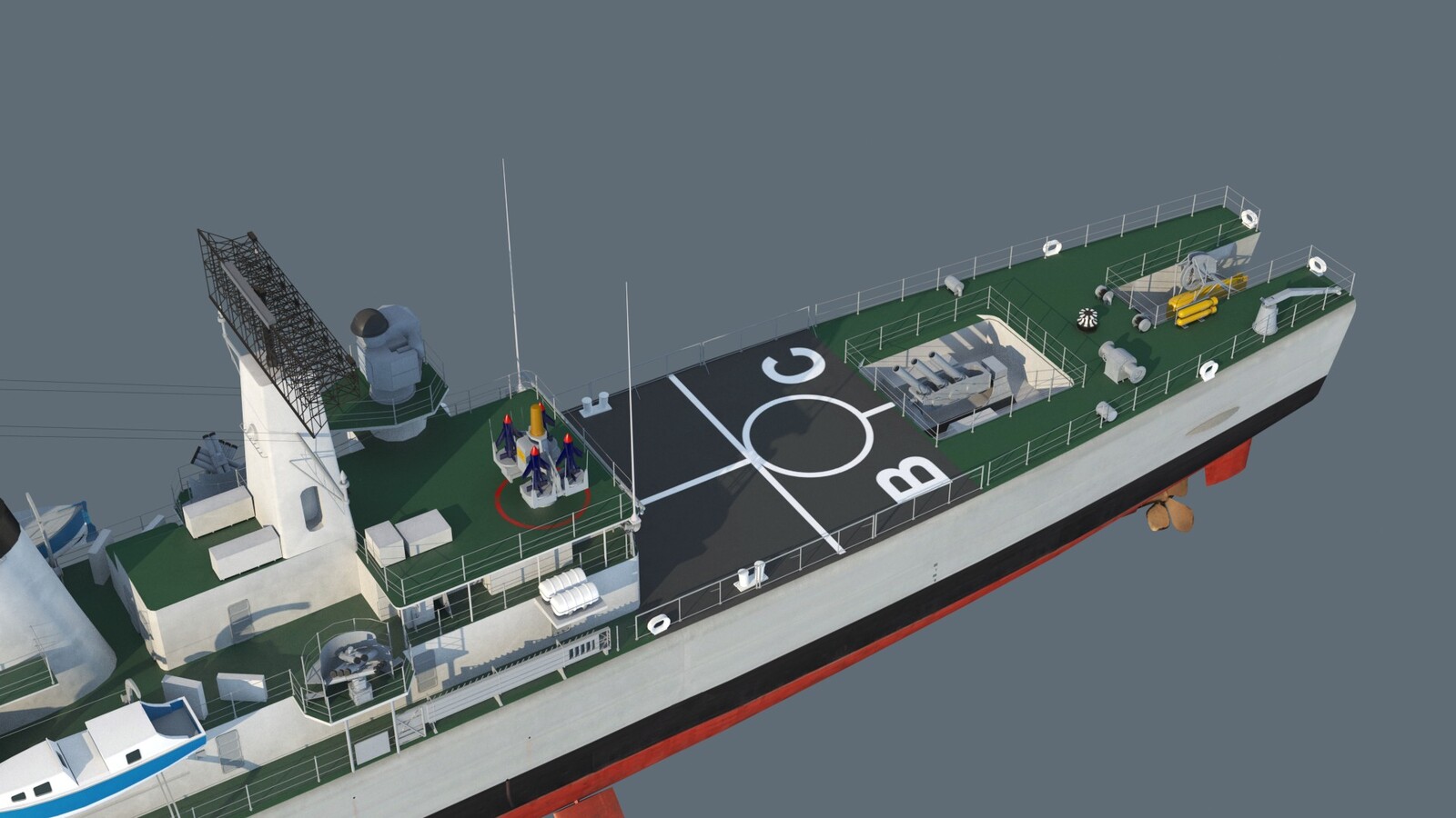 Tim Samedov - Leander class frigate 3D model