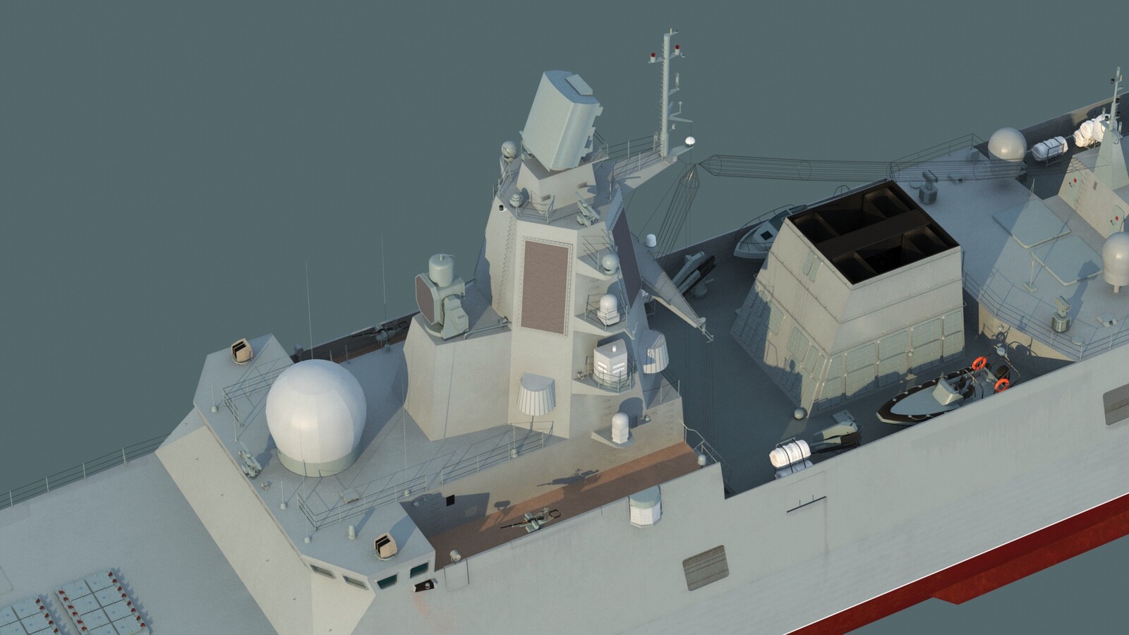 Tim Samedov - Admiral Gorshkov class frigate 22350 3D model
