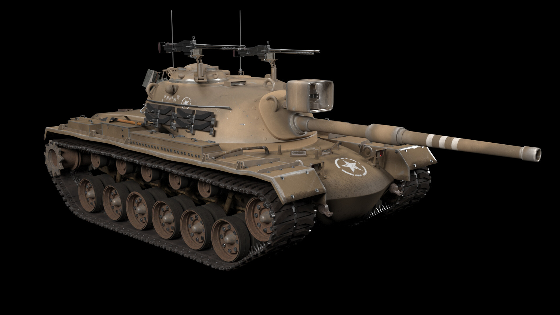 Erwan Wibratte - M48A5 Patton -3D Model