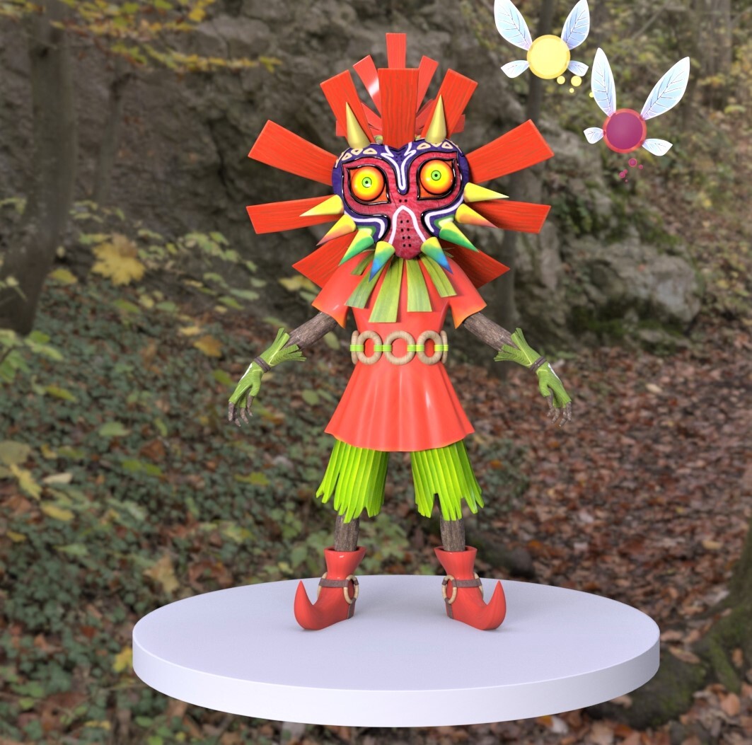 Ángela Piñeiro - Skull kid 3d Model