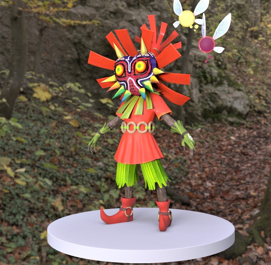 Ángela Piñeiro - Skull kid 3d Model