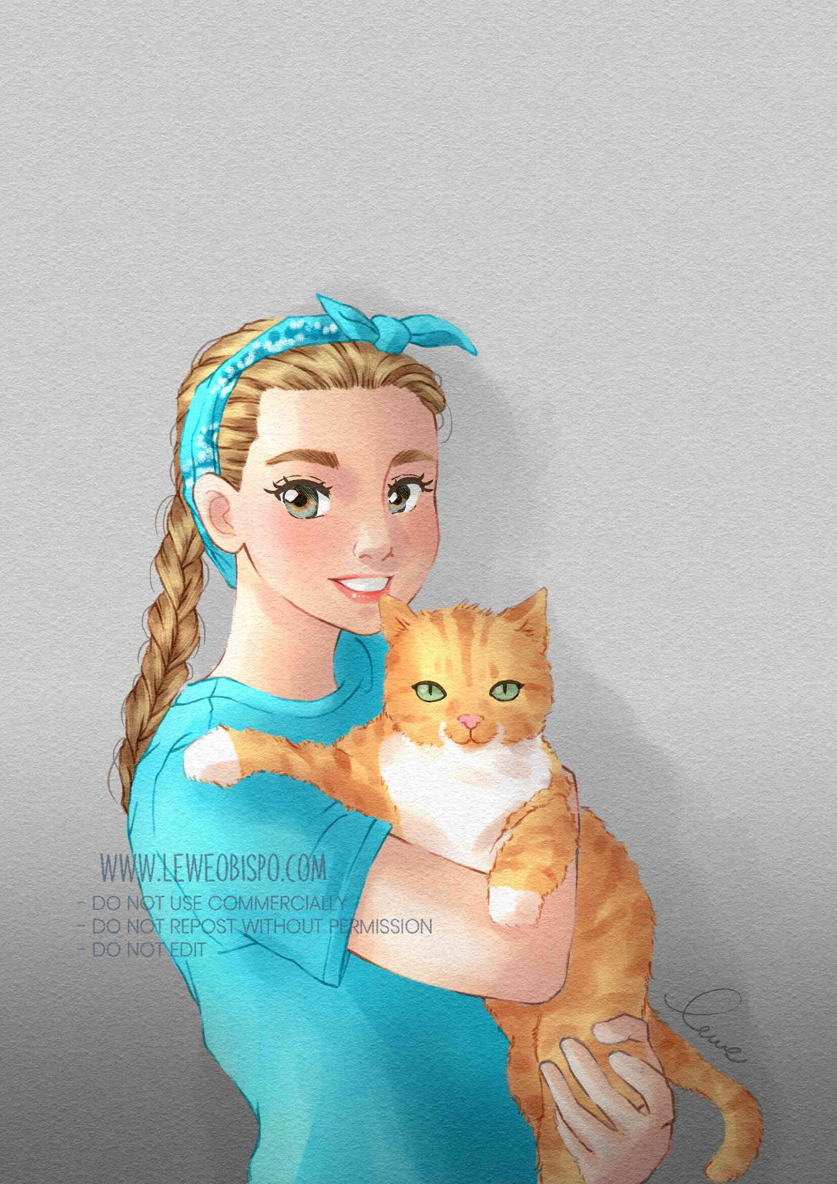 ArtStation - Pet cat with her fur mom!