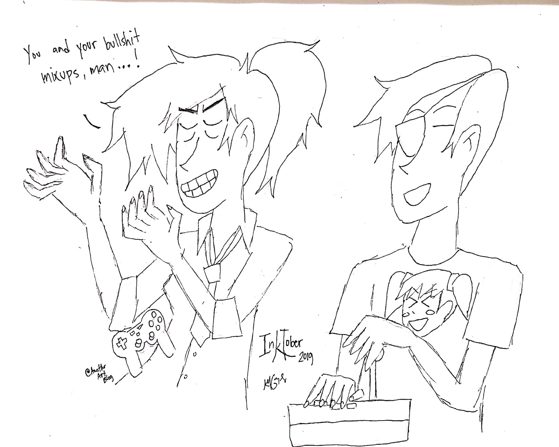 ArtStation - [OC] Inktober 2019 - Fighting Games