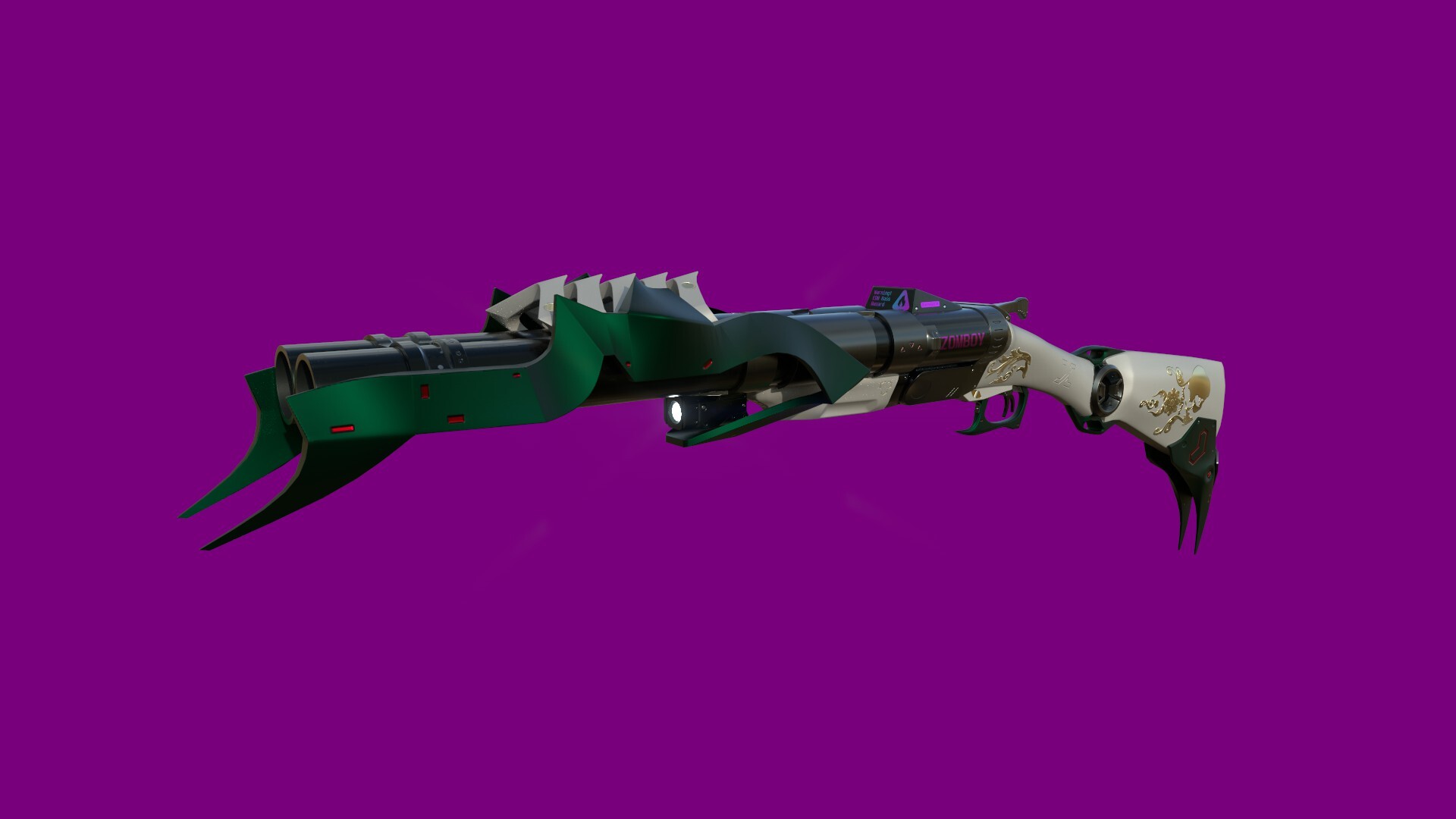 ArtStation - Ogre Double Barrel Grenade Launcher