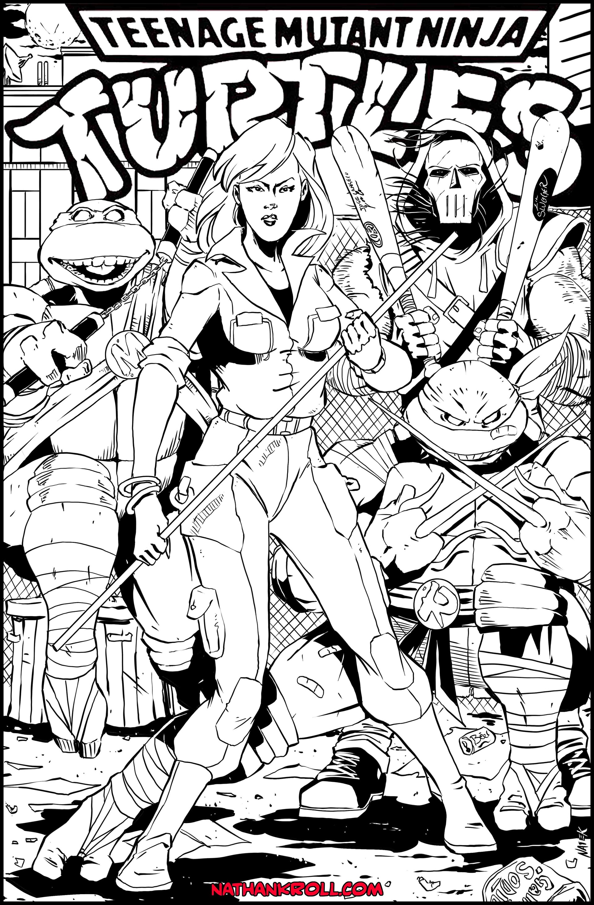 april oneil coloring pages for kids