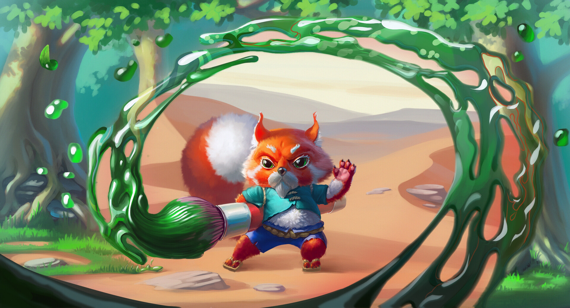 ArtStation - Artist Avatar Challenge, Red Panda