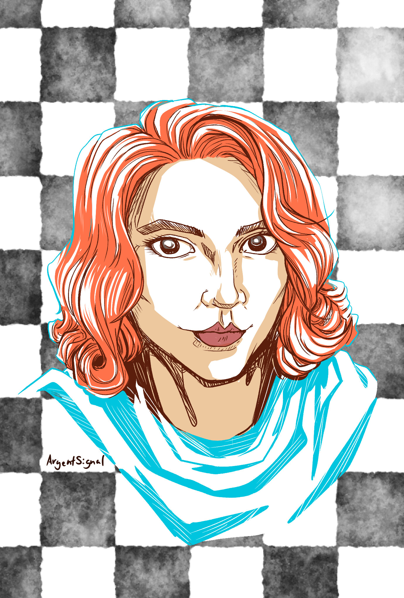 ArtStation - Beth Harmon Portrait