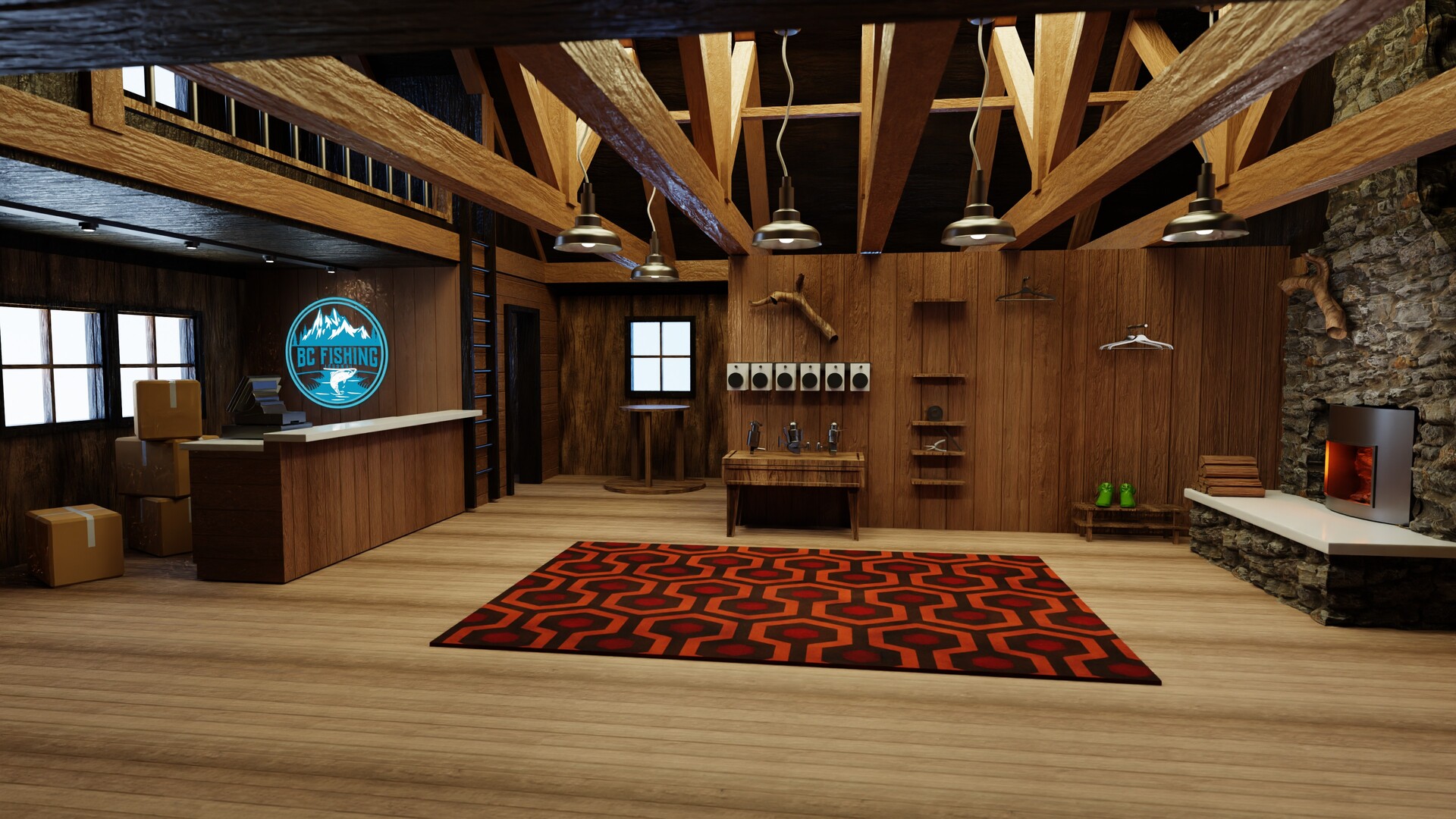 ArtStation - Fishing Store BC Fishing