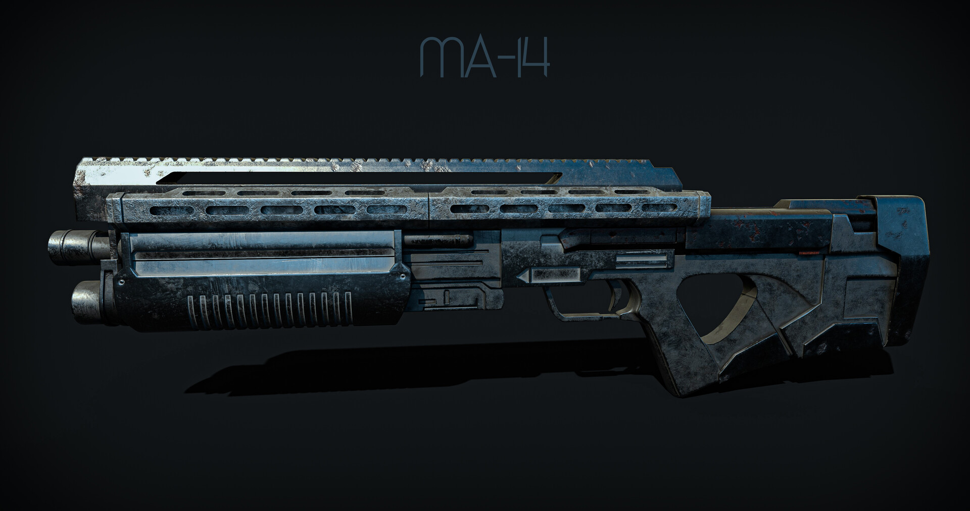 ArtStation - MA-14 Gun