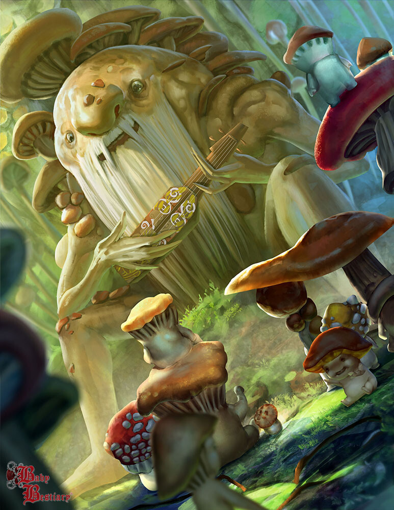 Vicki Pangestu - Baby Bestiary - Myconids Sporeling