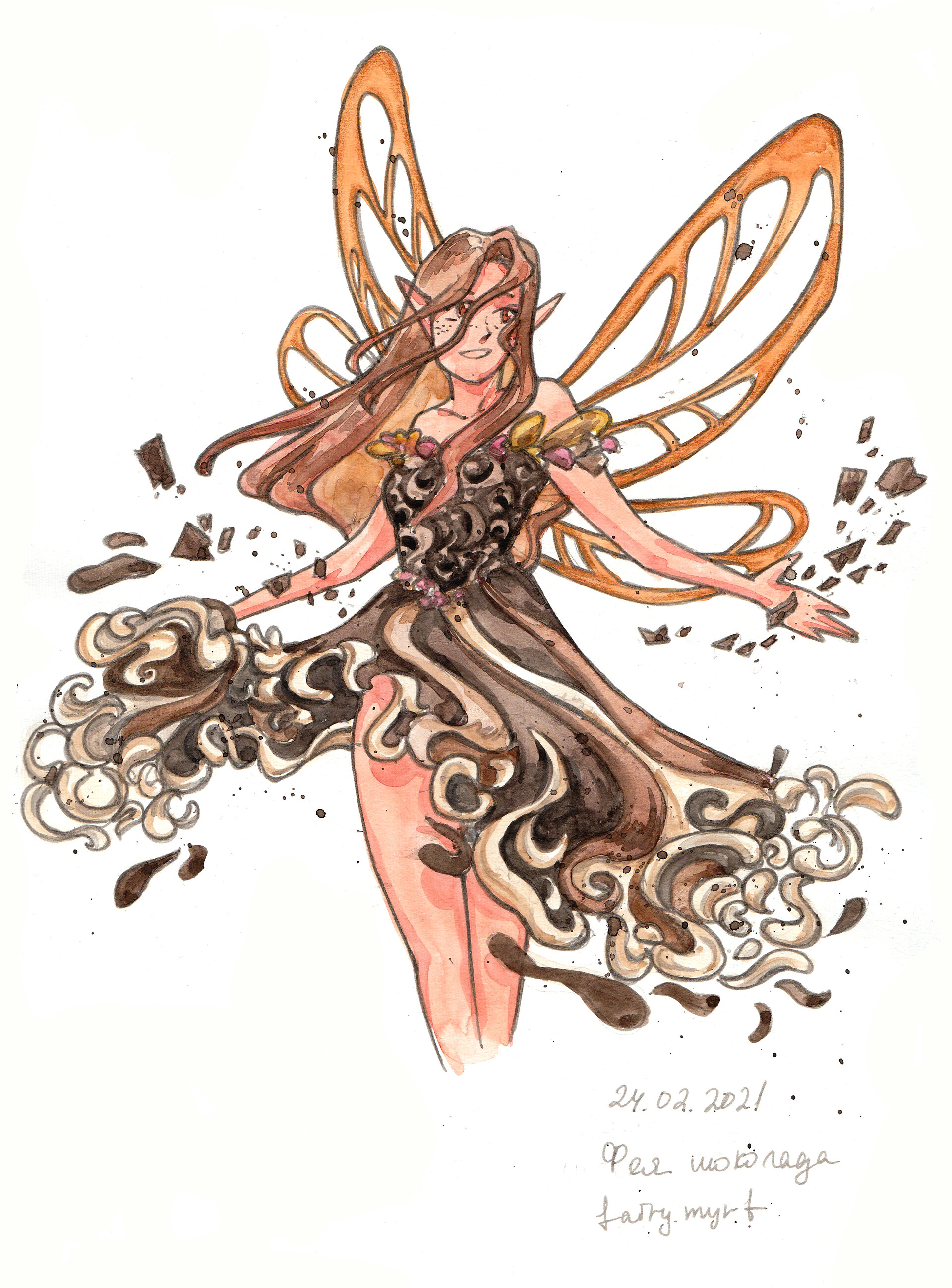 ArtStation - Fairy of chocolate