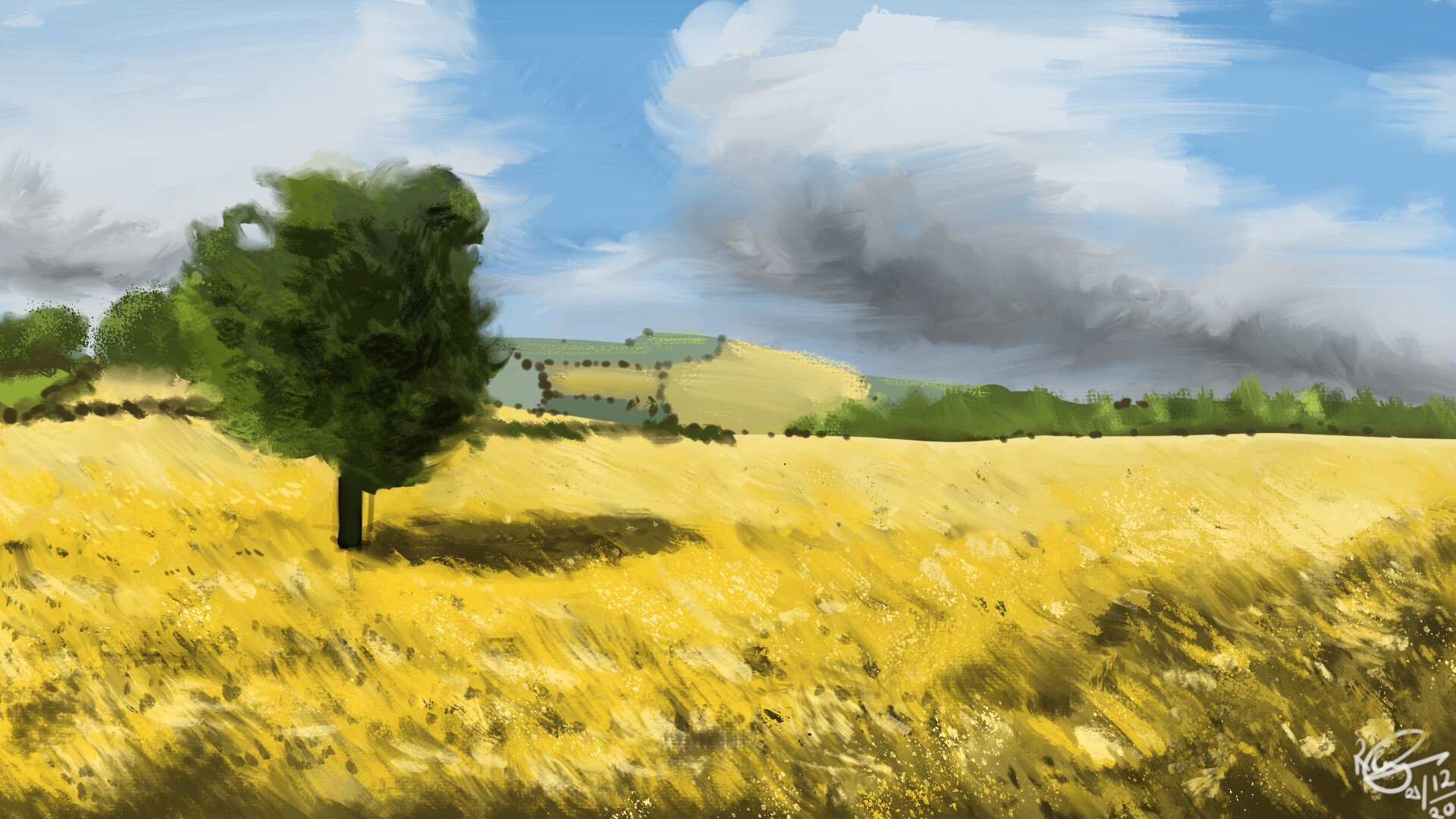 ArtStation - Battlefield Inspired Landscape Paintings