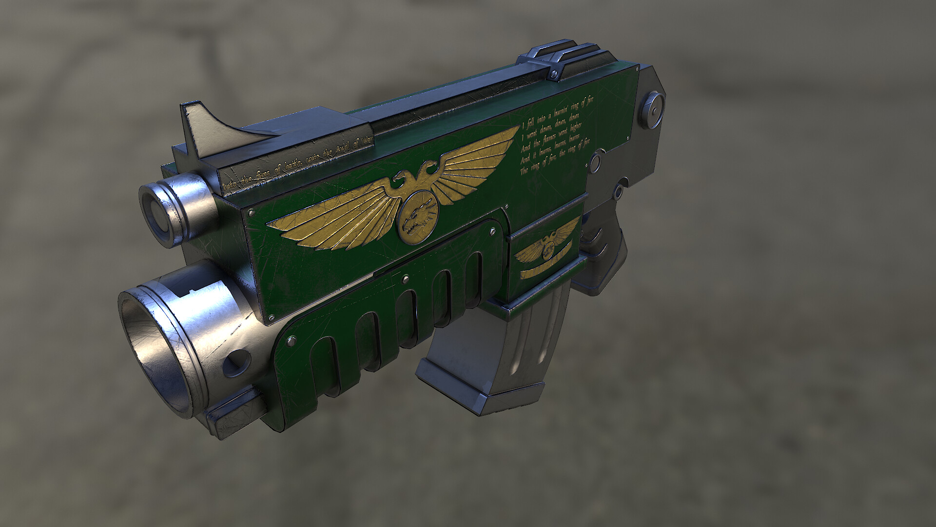 ArtStation - Warhammer 40k Salamanders Bolter - Drake's Roar