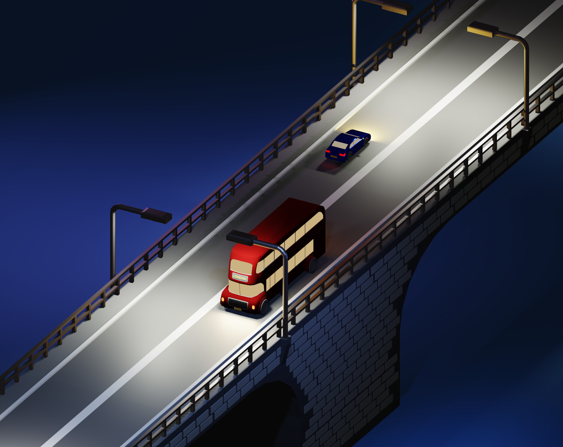 ArtStation - Low Poly Bus