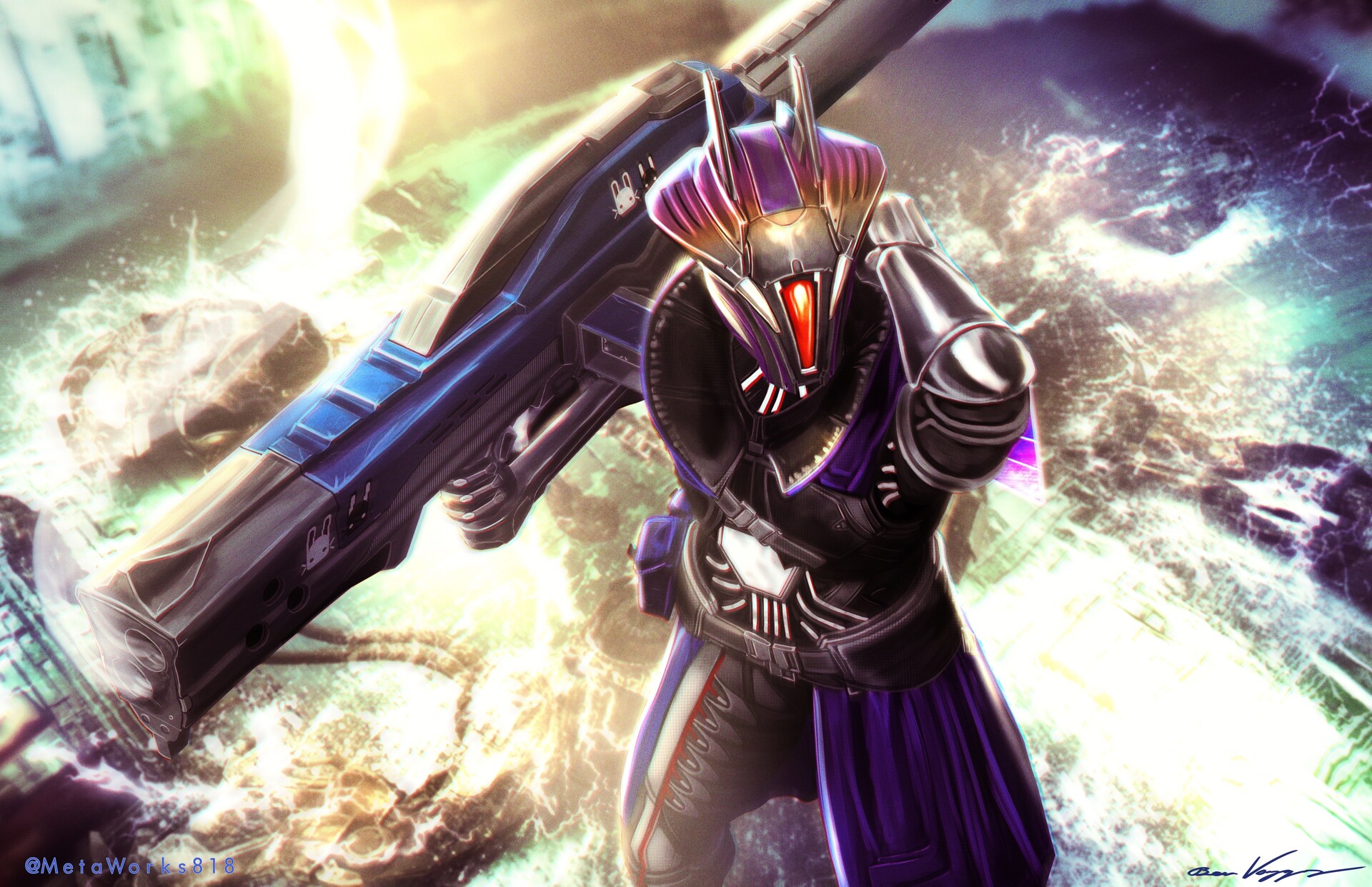 ArtStation - Two Tailed Fox