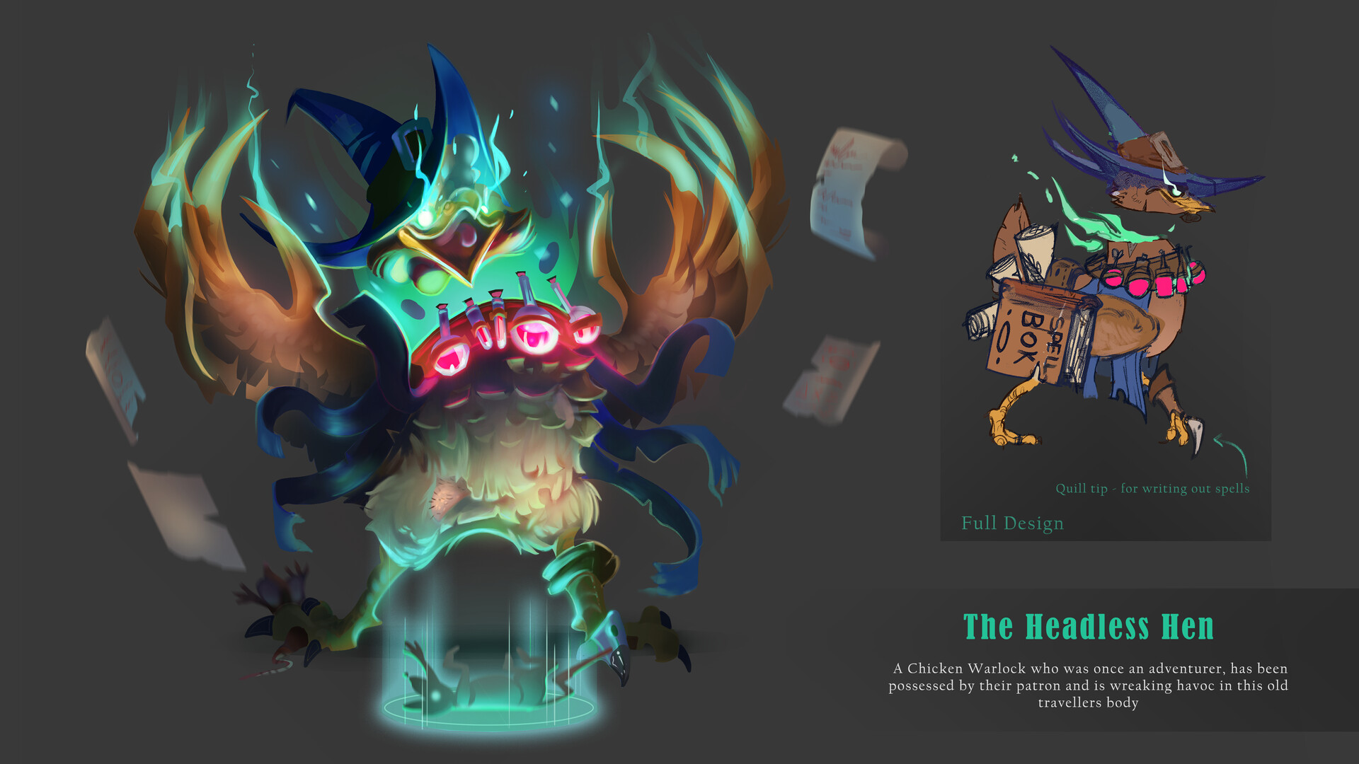 ArtStation - WINNER - The Headless Hen - Entry to Animal Adventures NPC ...