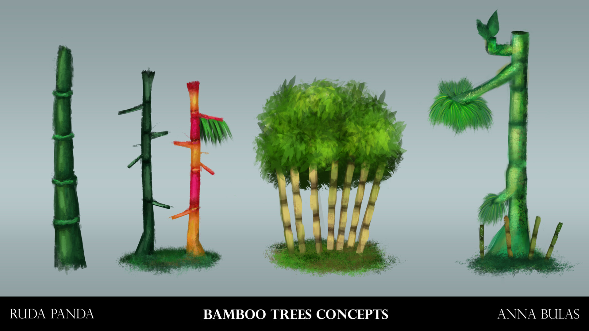 ArtStation - Bamboo Trees Props Concept