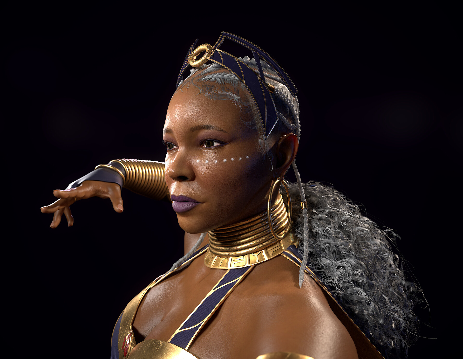 Aaron Booker - Storm - Ororo Munroe Queen of Wakanda