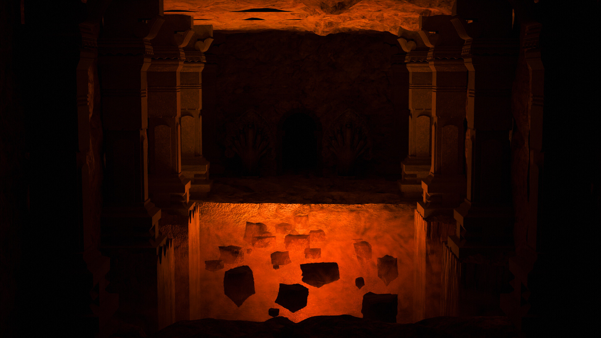 ArtStation - Floating stones