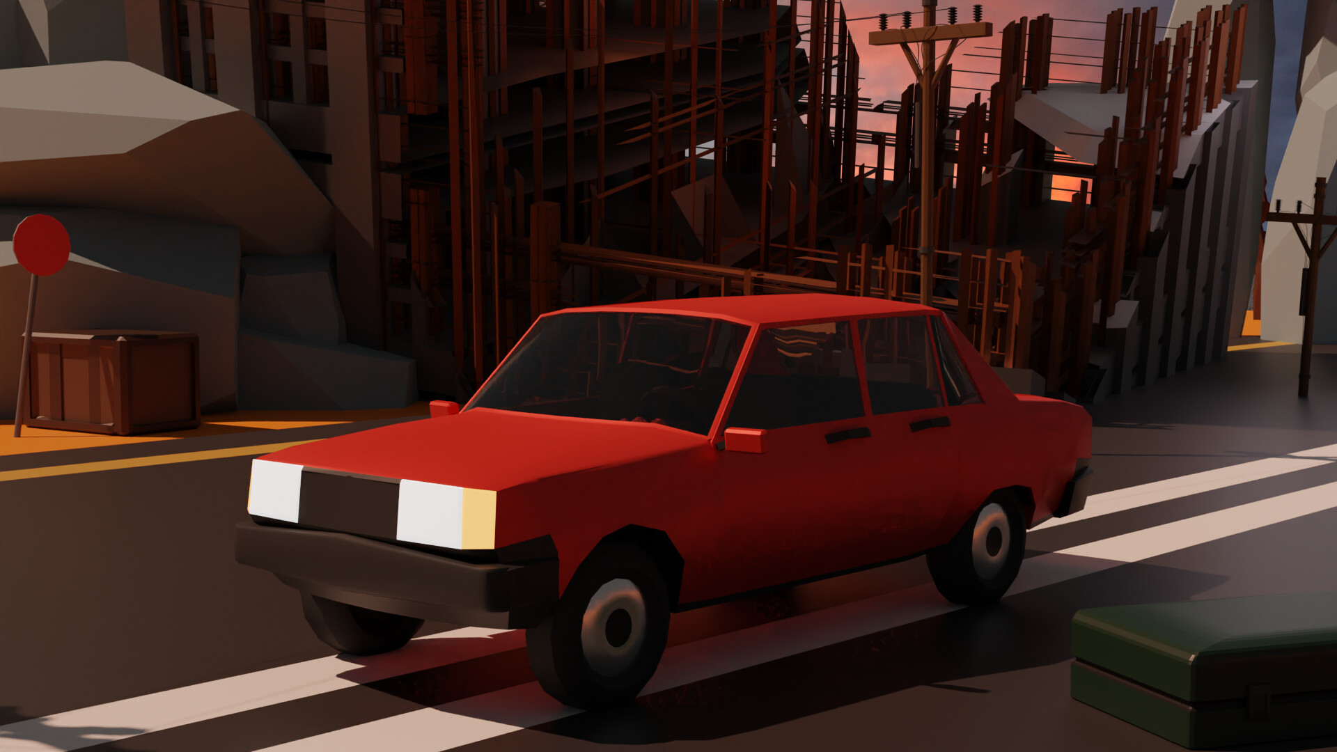 ArtStation - Lowpoly Car