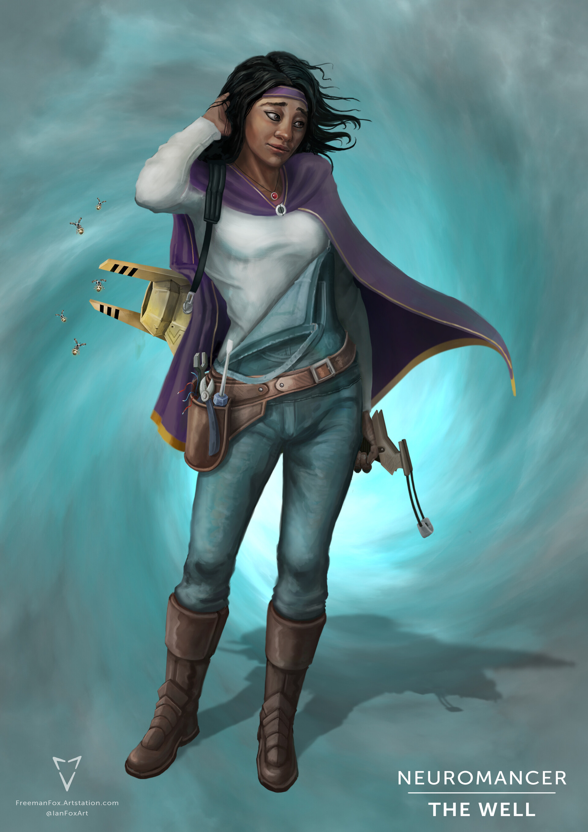 ArtStation - Neuromancer Character Art for 'The Well'