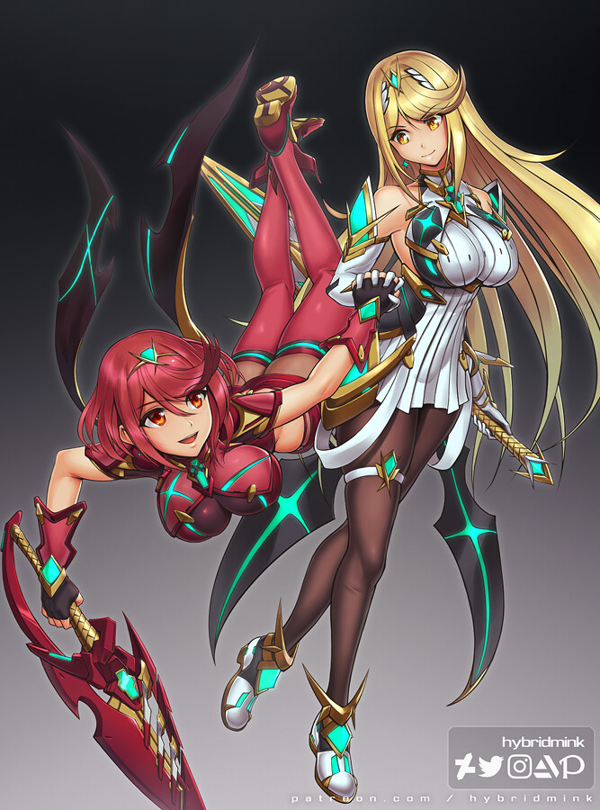 ArtStation - Pyra and Mythra (Ultimate)