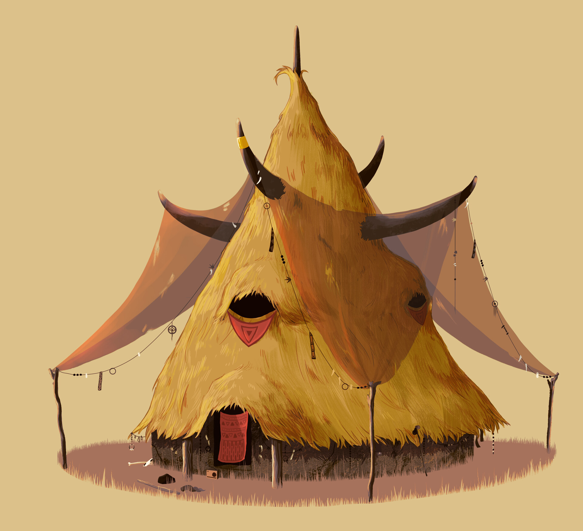 ArtStation - Shaman's hut