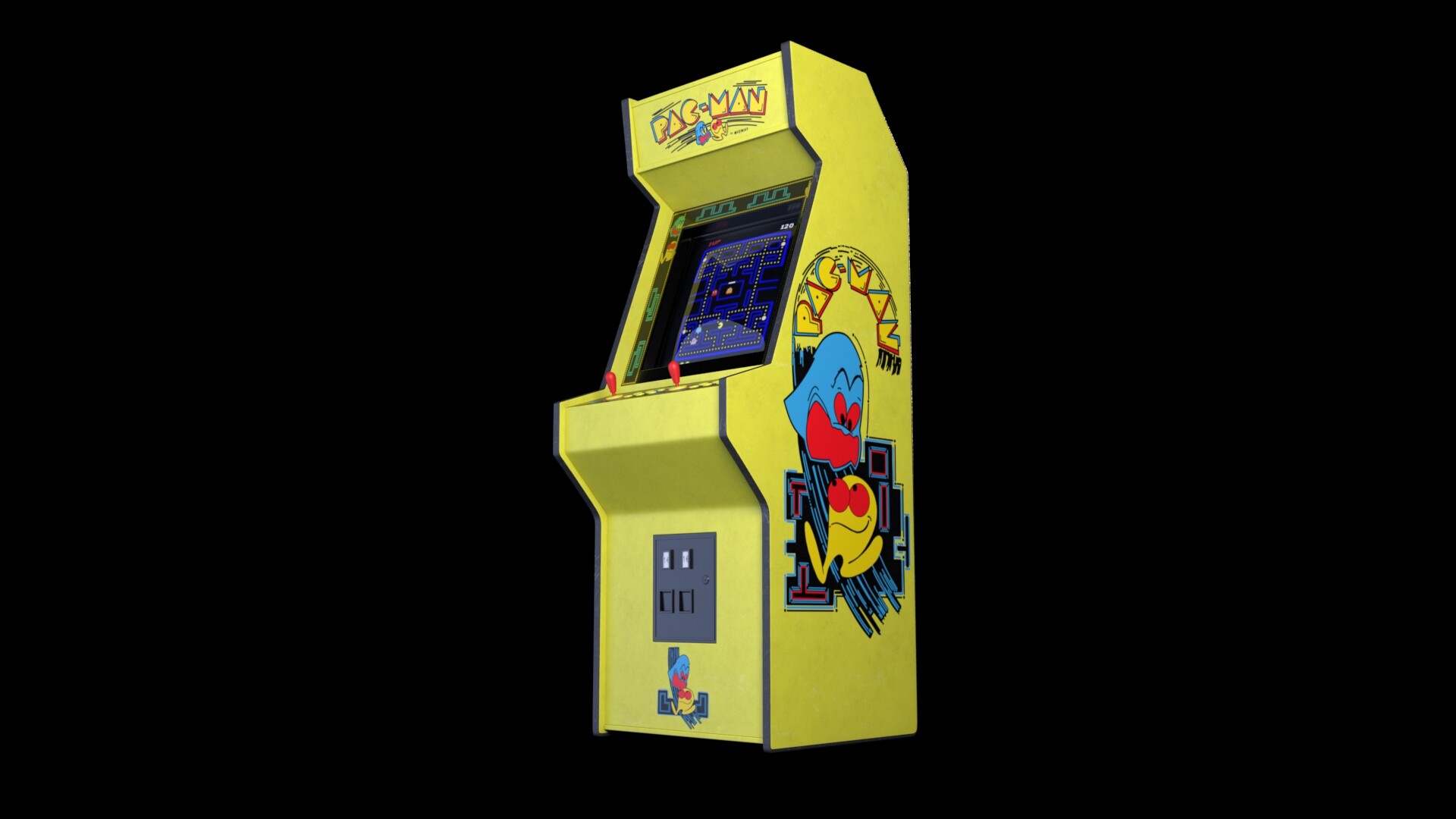ArtStation - Pacman arcade machine