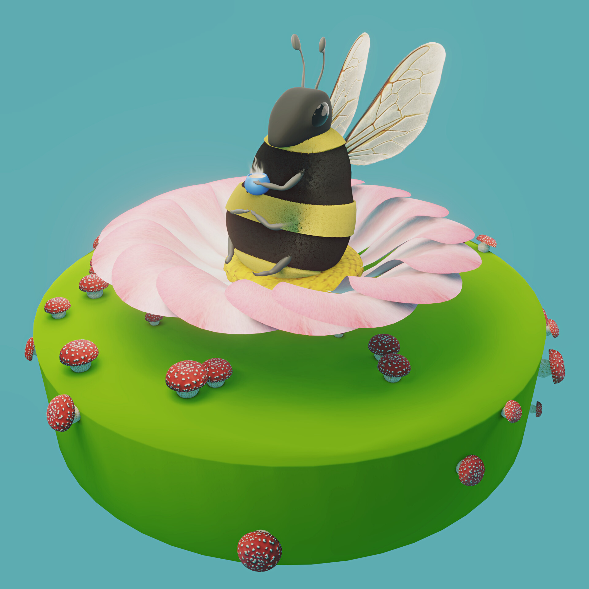 ArtStation - Fuzzy Bee