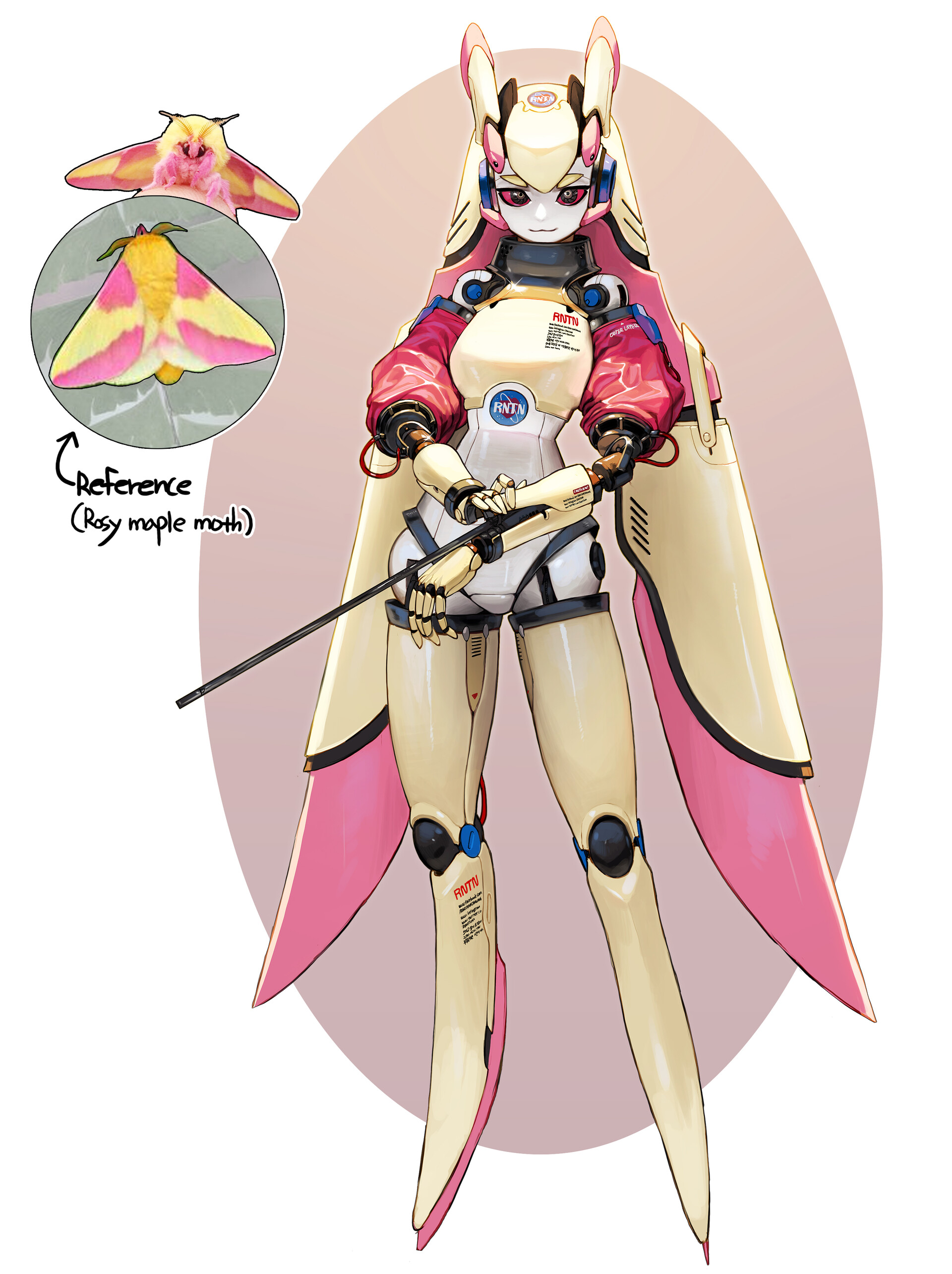 Rinotuna - Moth mech-girl