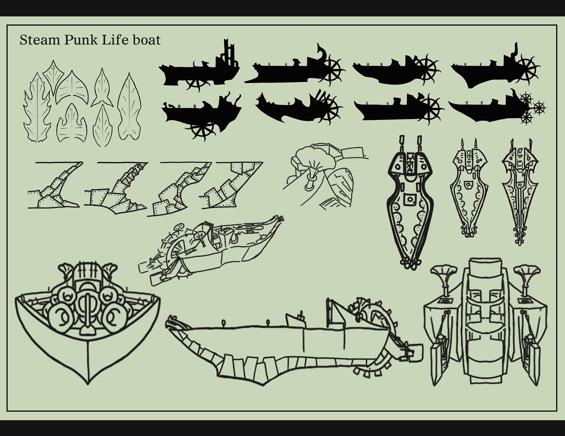 ArtStation - Steam punk boat concept