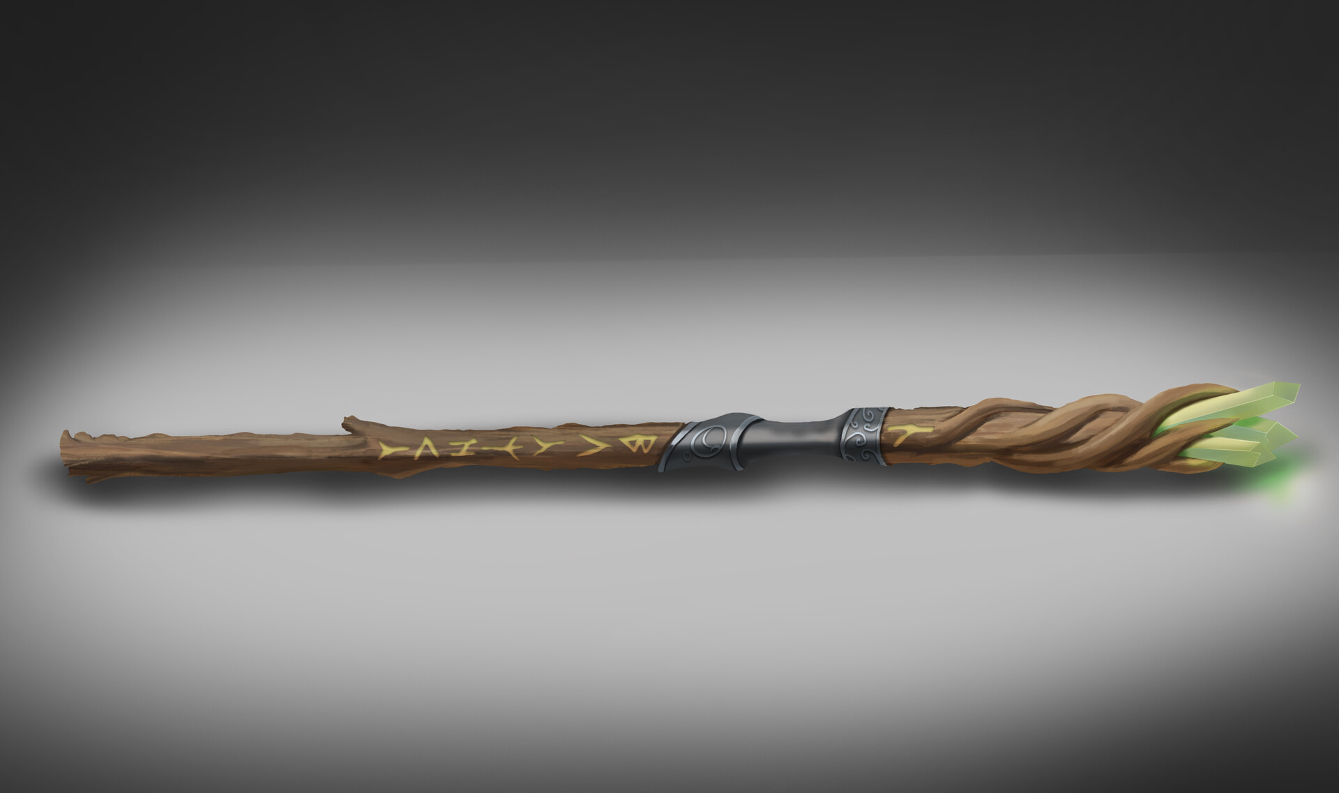 ArtStation - Crystal cane staff