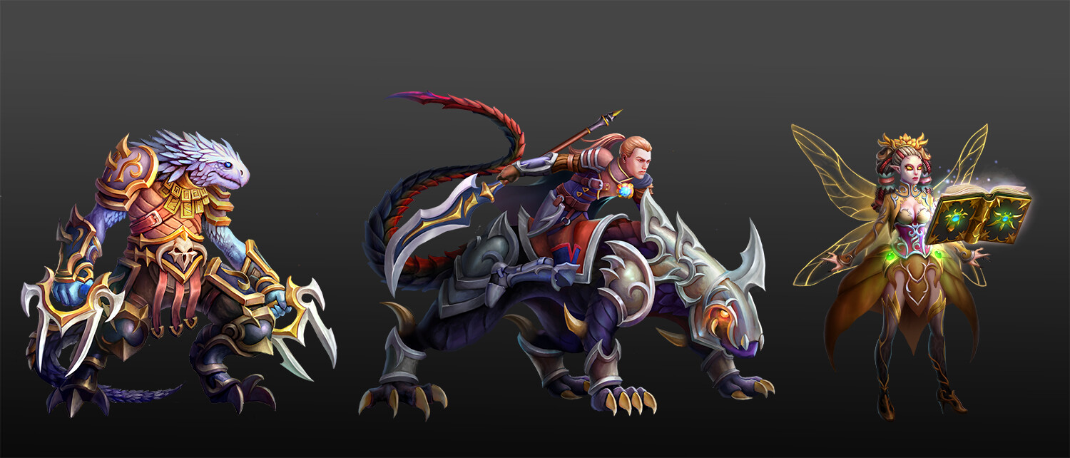 ArtStation - characters for the game Royal Legacy