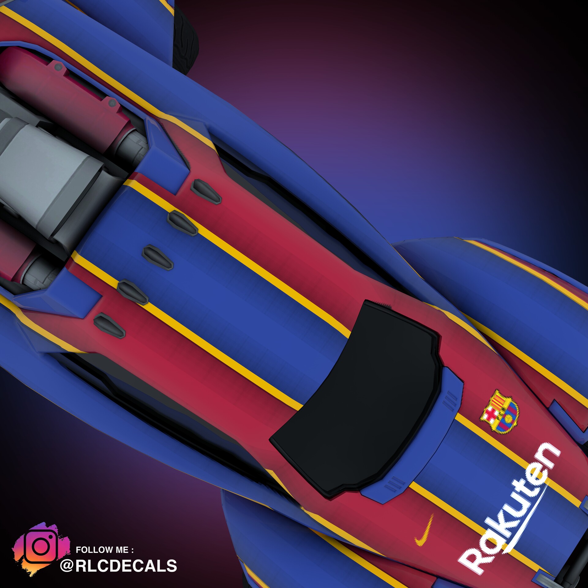 Younes A. - Barcelona/juventus Rocket league decal